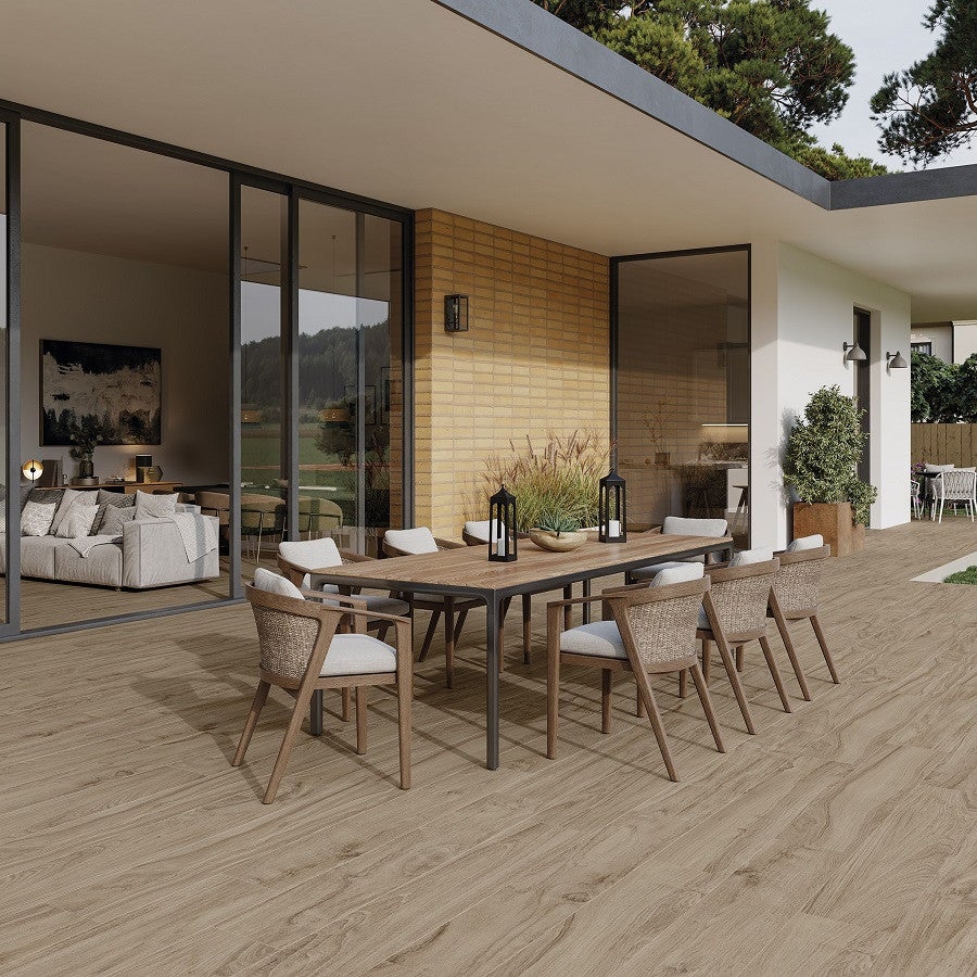 Dalle Sur Plots Hannover Honey 29.5x120x2 Cm Effet Bois Antidérapant ...