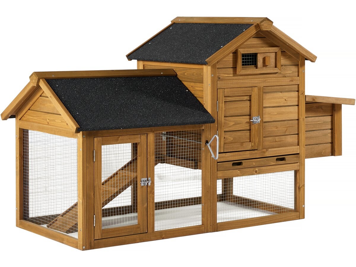 Poulailler "Poulette" avec pondoir en bois - Marron | Leroy Merlin