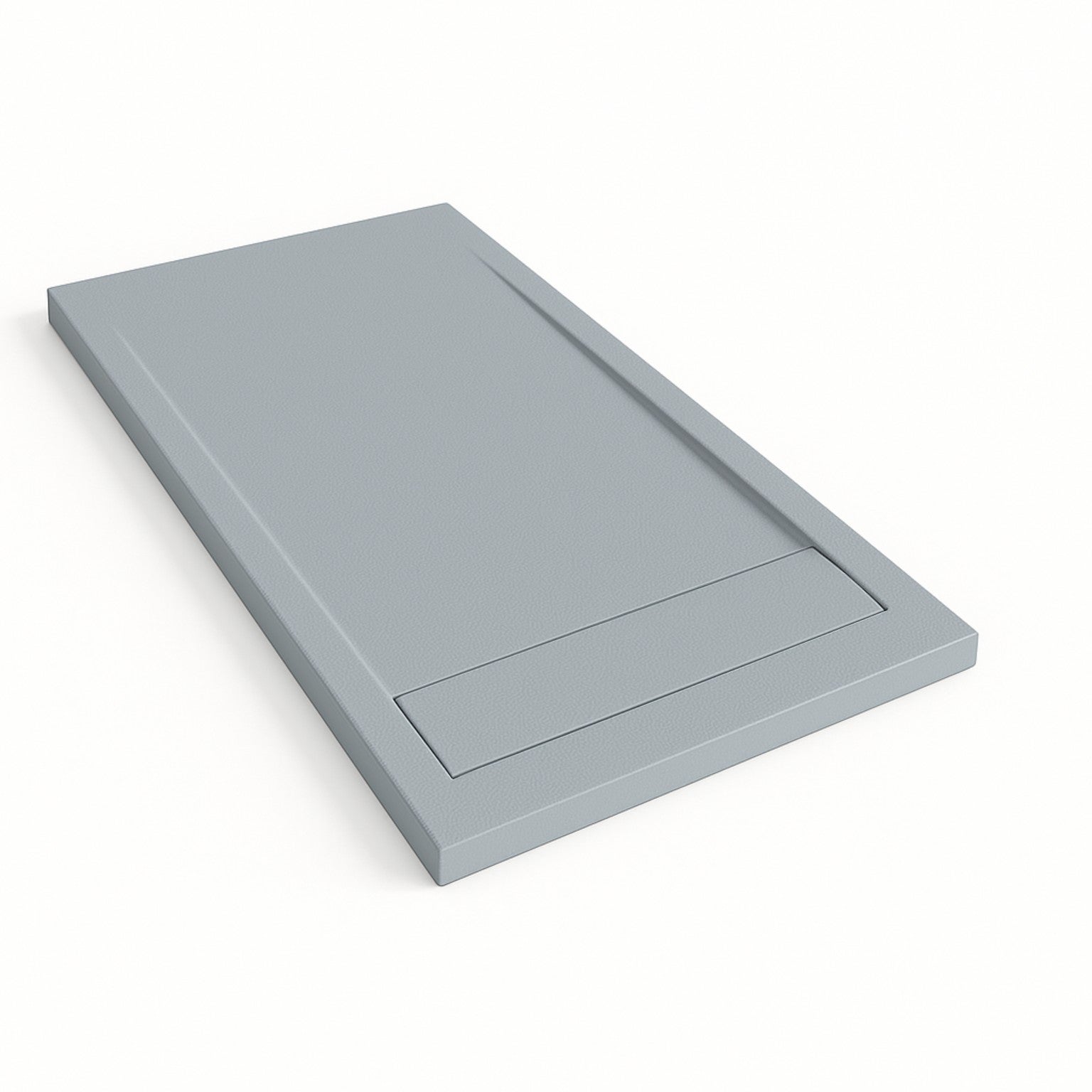 Plato de ducha Bidai con marco 90X100 cm color Gris RAL 7040 rejilla ...