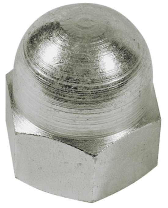 Tuerca hexagonal ciega M10 acero inoxidable A2 certificada UNI 5721 DIN ...