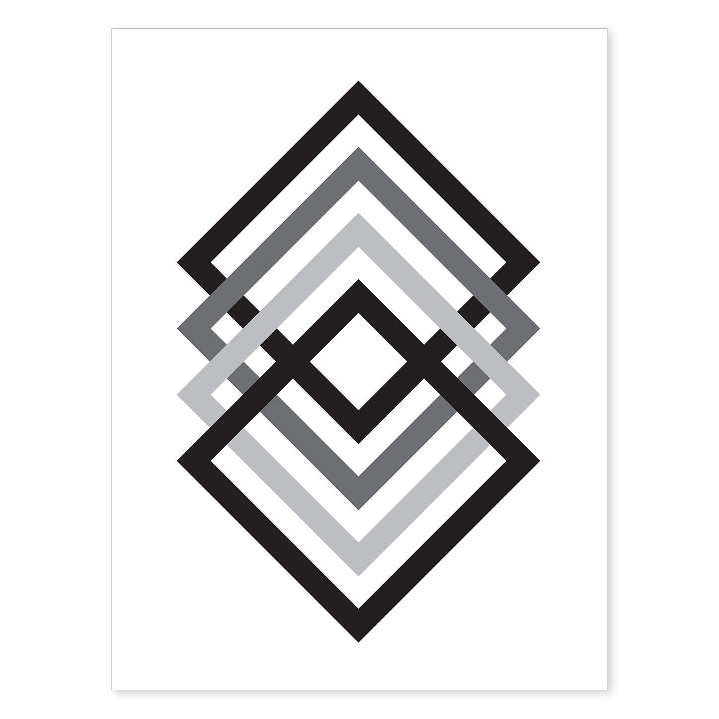 Publier Avec Un Dessin De Ligne Nordique Cubes Dégradés Lame