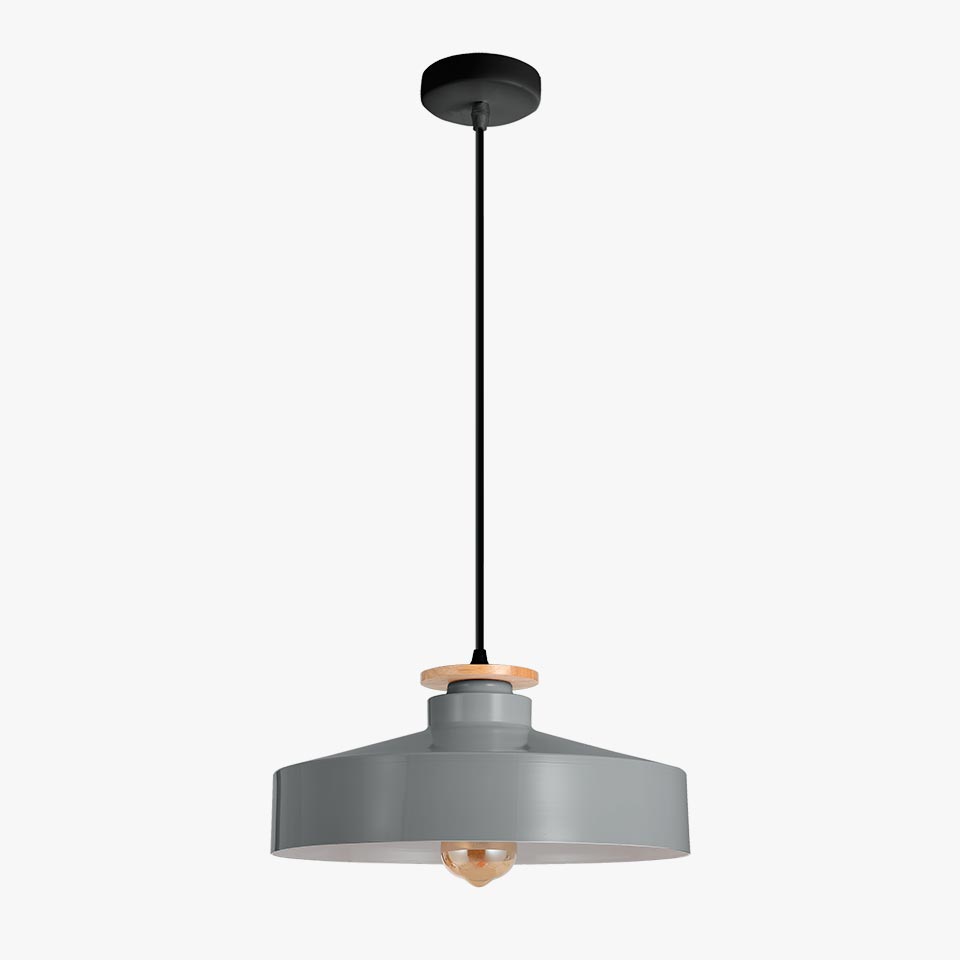 Suspension MIROA Gris D.40x18cm | Leroy Merlin