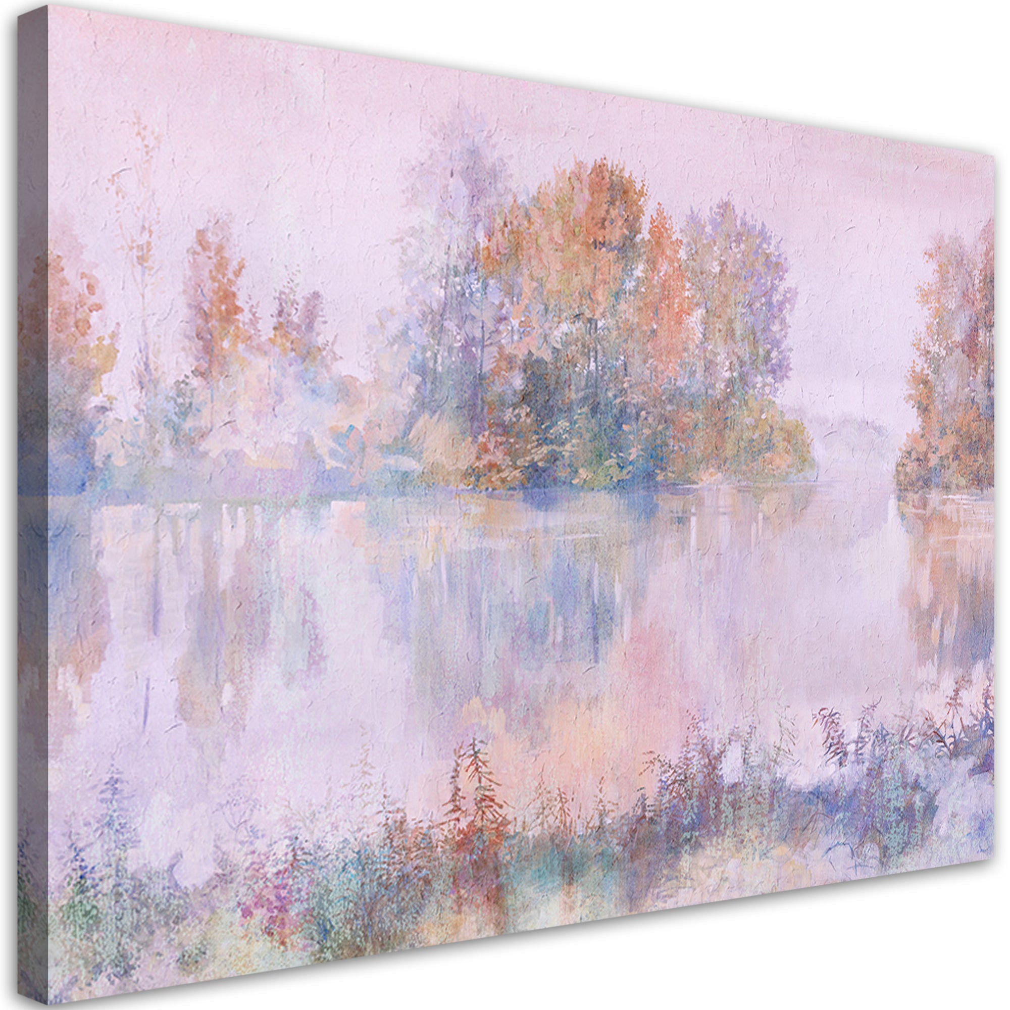 Tableau sur toile vue sur le lac 60x40 | Leroy Merlin