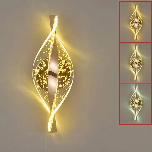 Lampe Murale Moderne 30cm - Spirale LED 3 Couleurs Réglables - Lampe de ...