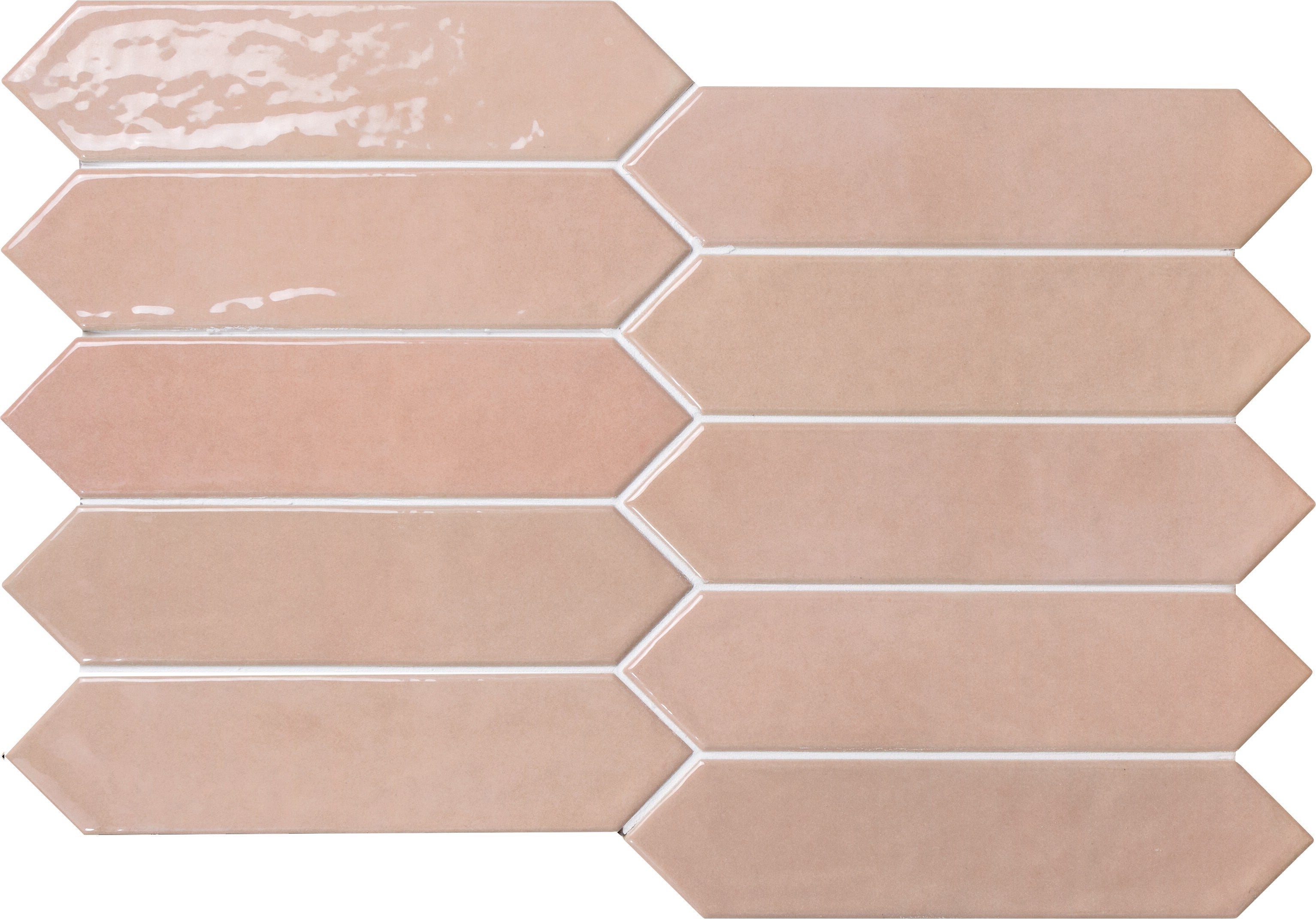 Carrelage Navette 6x26 Brillant Contemporary - ROSE - Brillant - 6X26 ...