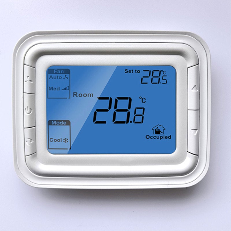 12P 4-control LCD Digital Thermostat Fan Control Thermostat Room ...