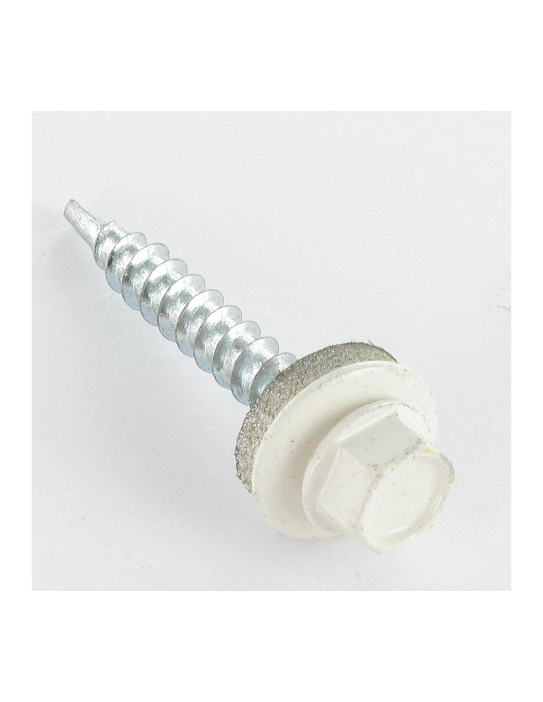 Vis autoperceuse Tête hexagonale TH 4.8X35 Rondelle d"étanchéite avec joint néoprene EPDM Acier ...