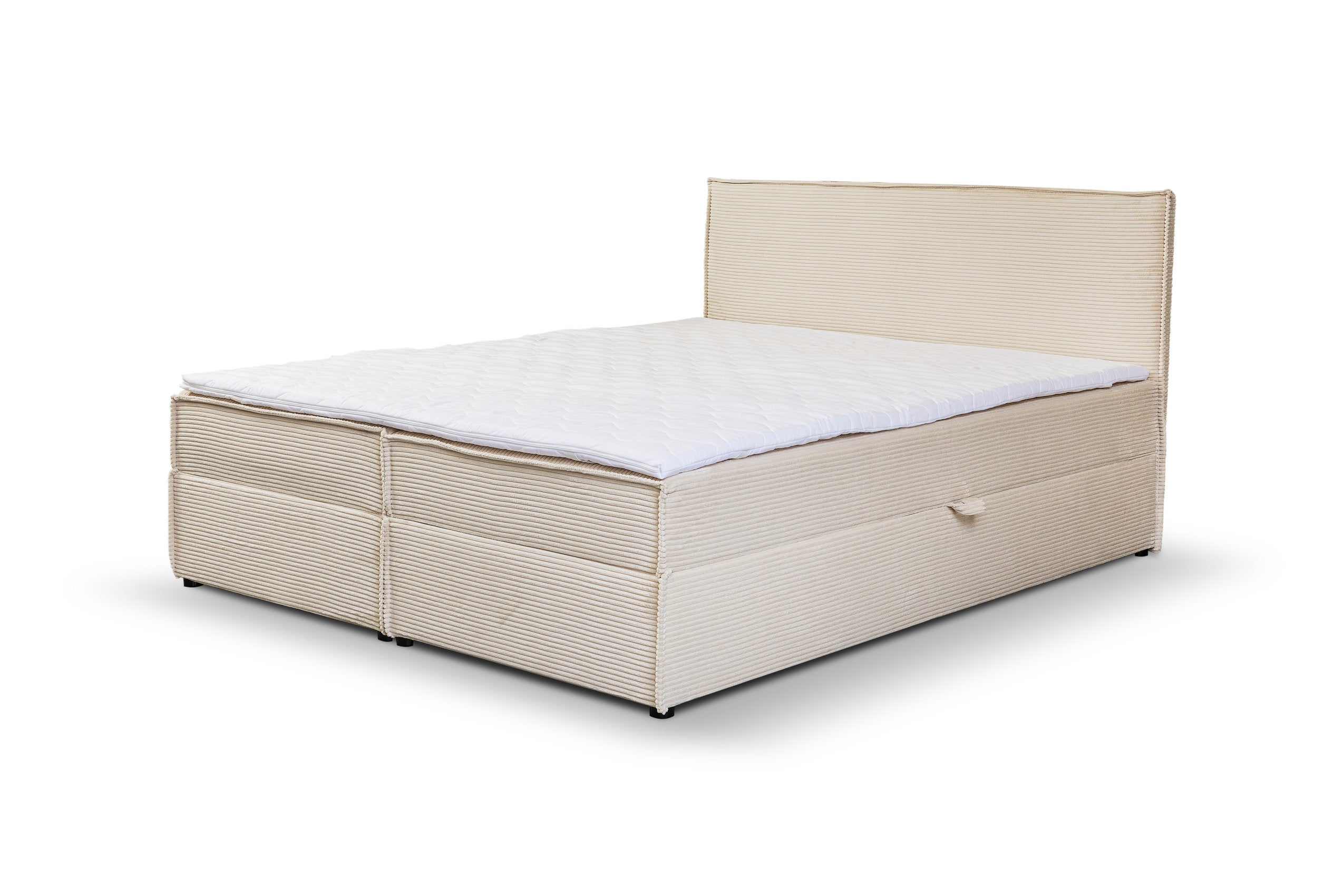 Lit boxspring GLORIA avec 2 coffres de rangement, lit rembourré ...