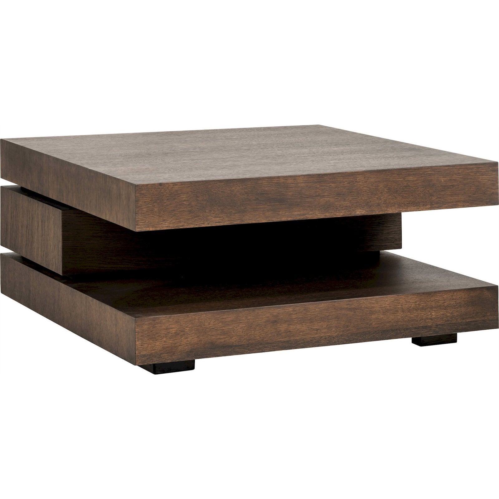 Table Basse Oakura Esprit Chêne Bloc C 90 x 90 x 42 cm Chêne Brun ...