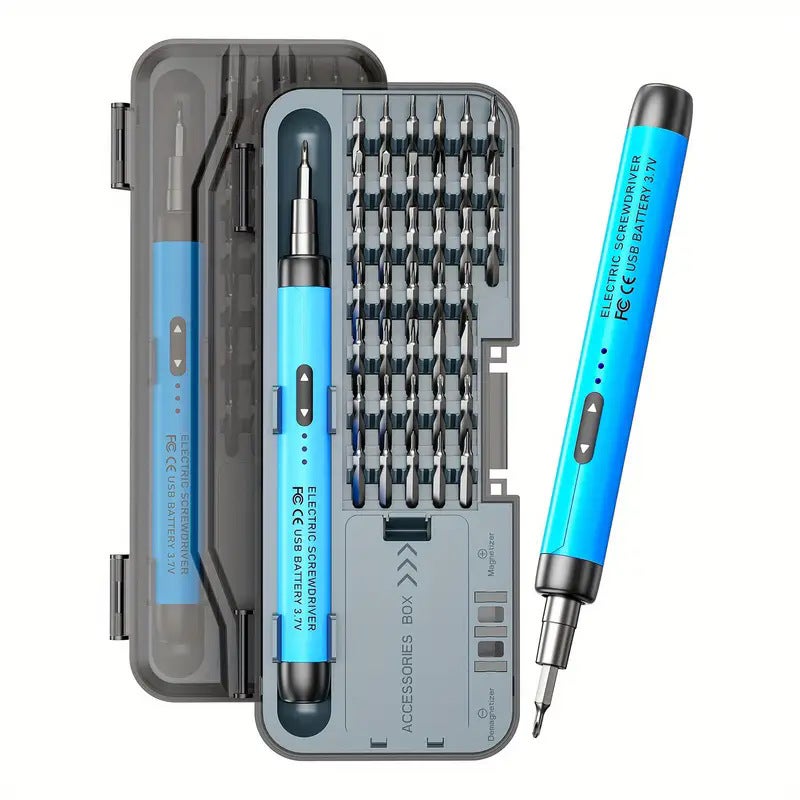 Destornillador eléctrico 46 en 1, mini destornillador inalámbrico ...