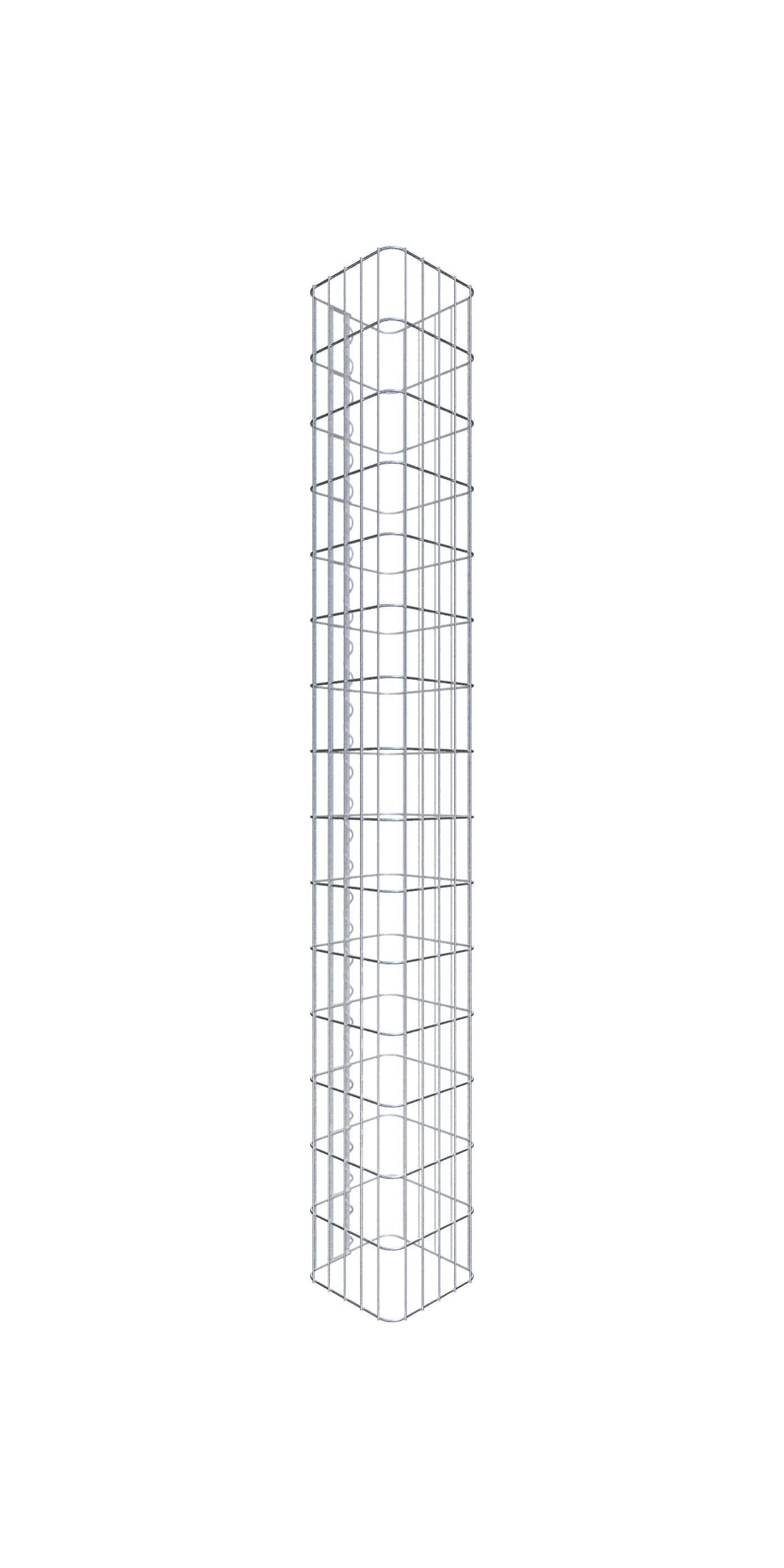 Gabiona - Colonne de gabion carrée, 27 cm x 27 cm, mailles 5 x 10 cm ...