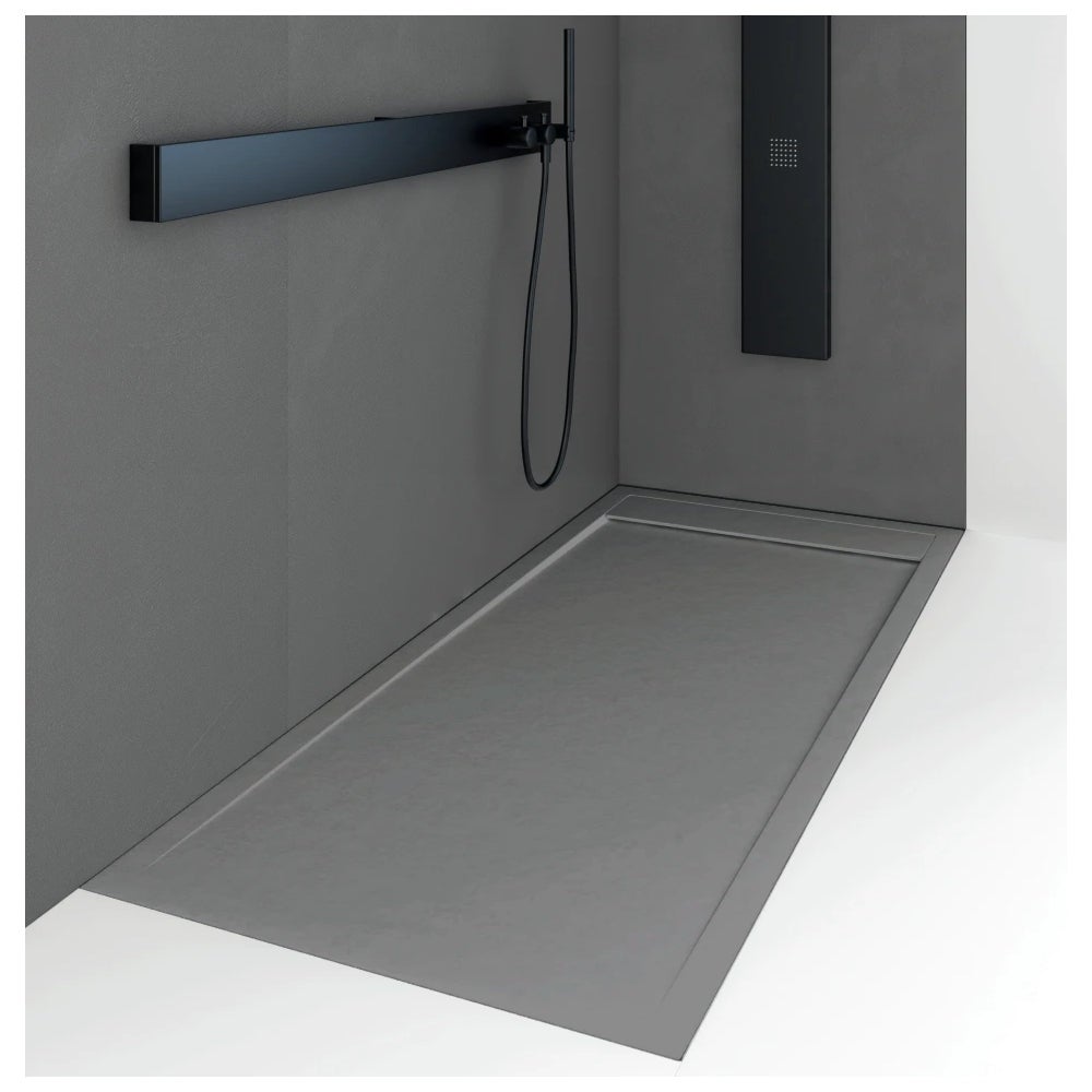 Receveur de douche 70 x 130 cm extra plat QUORE en résine surface ...