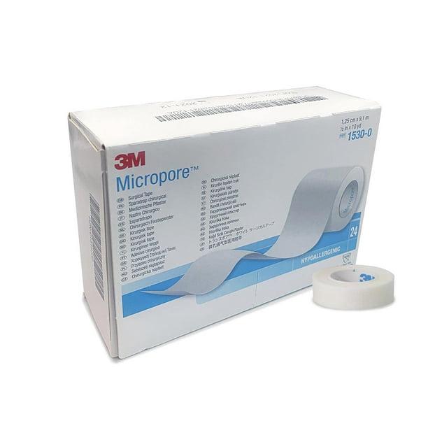 3M Micropore Surgical Tape,Hypoallergenic,White,2.4cm x 9.1m,Pack of 1 ...