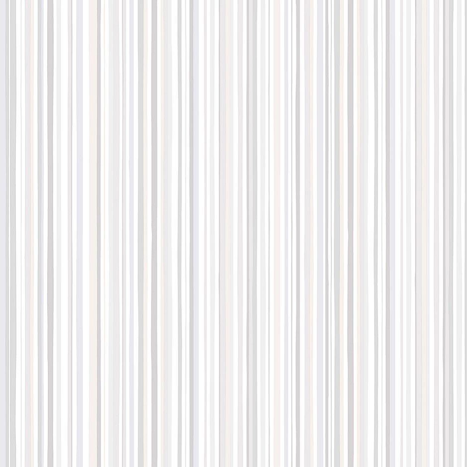 Papel pintado infantil tejido no tejido RAYA FINA Gris - Rollo de 10,05 ...