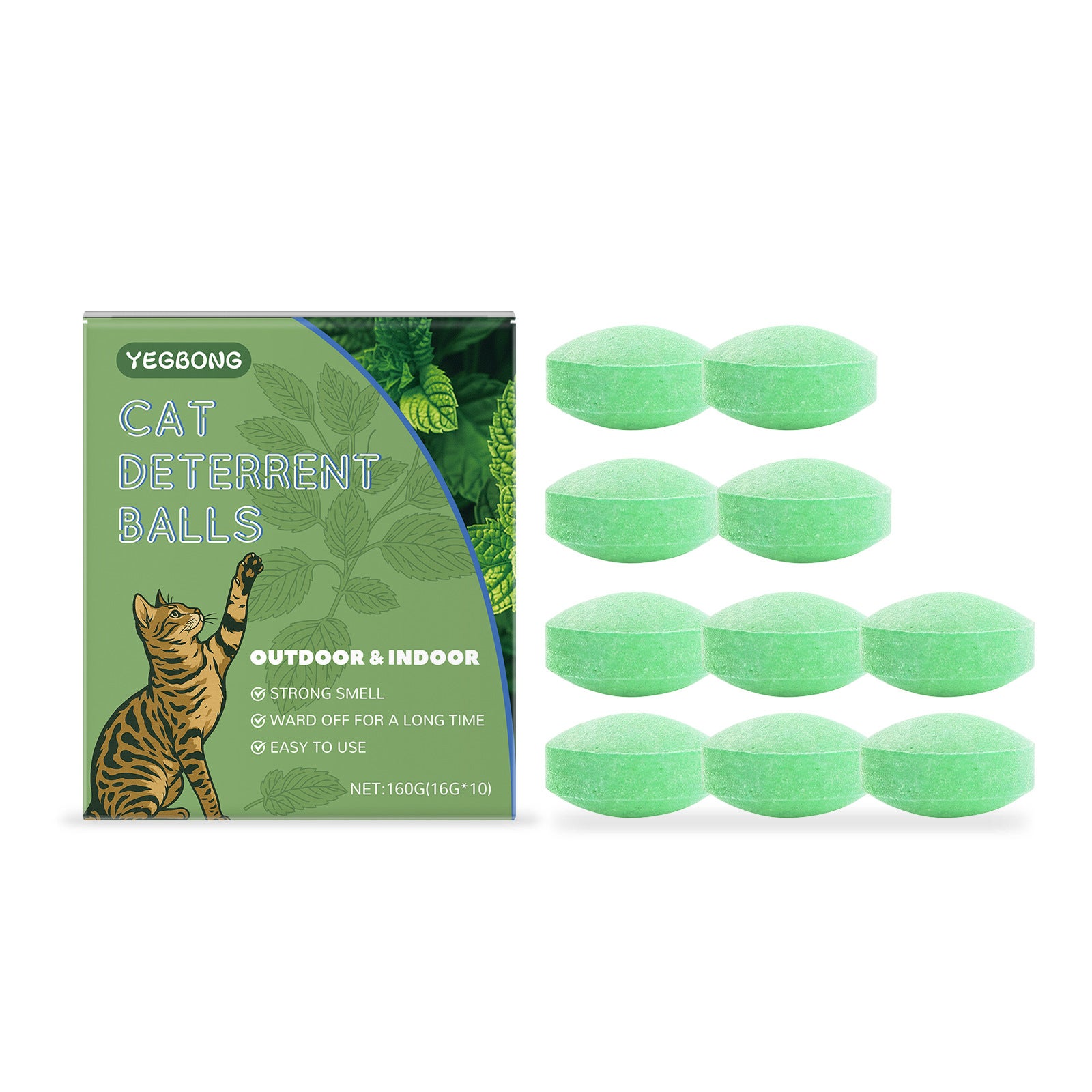 Kit anti-chats (comprimés répulsifs pour chats*10, sacs en filet*3 ...
