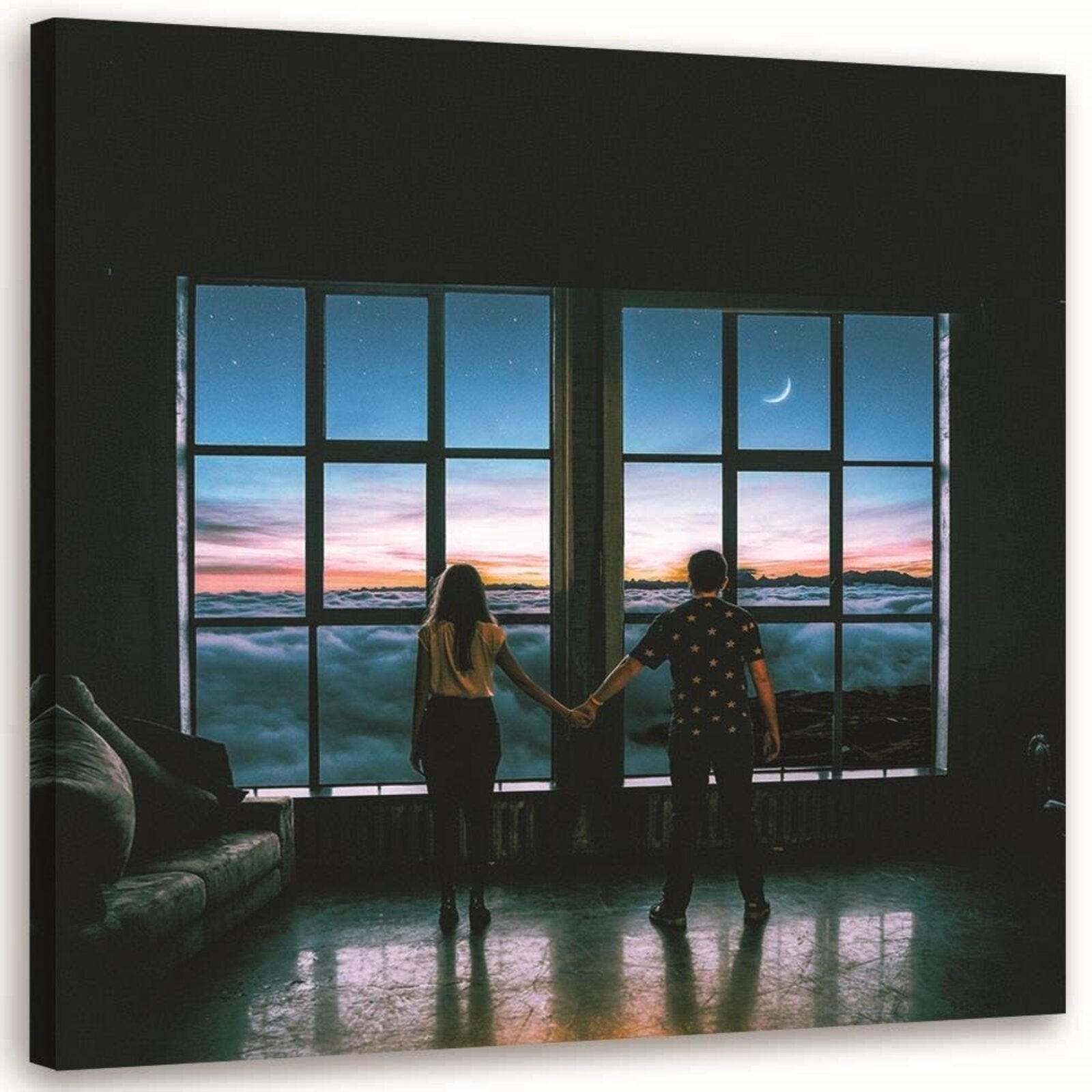 Tableau religion de la nuit - 80 x 80 cm | Leroy Merlin