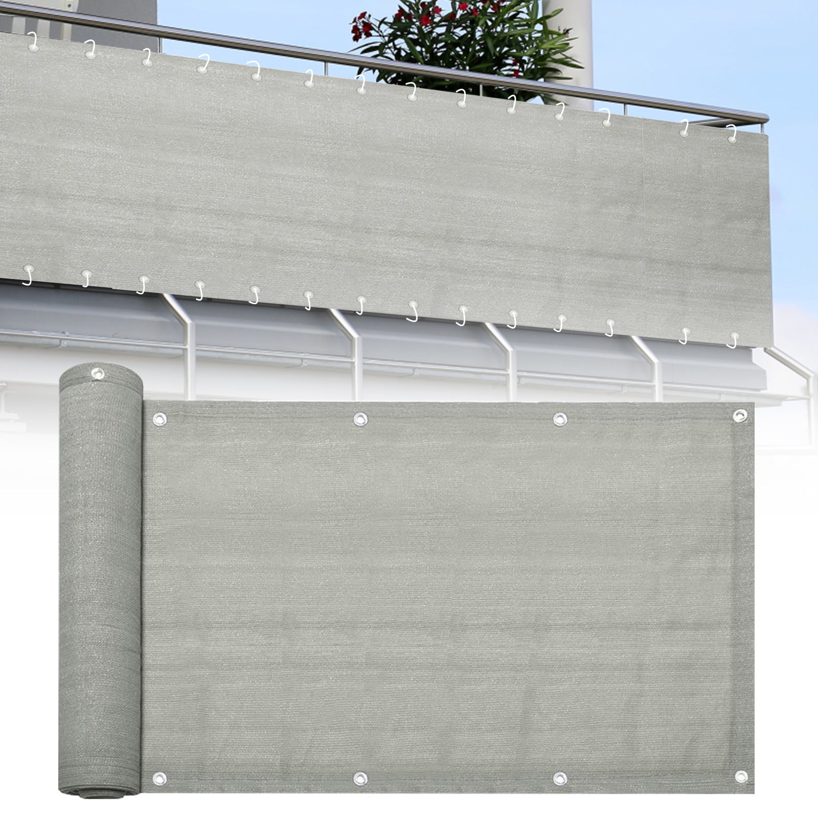 Frangivista per balcone HDPE Giardino Terrazza Schermo per balcone anti ...