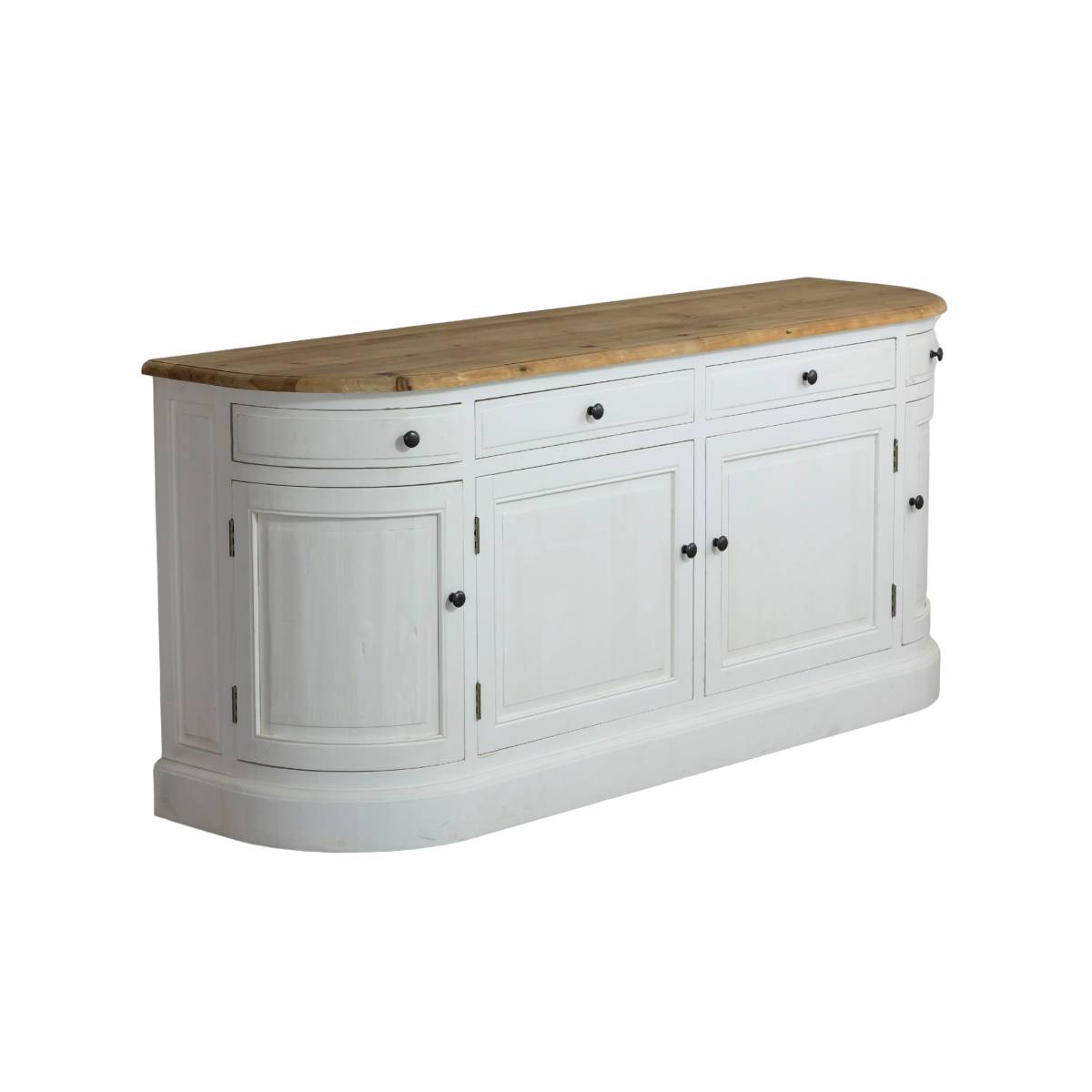 Buffet en bois recyclé blanchi 180 cm Garance | Leroy Merlin