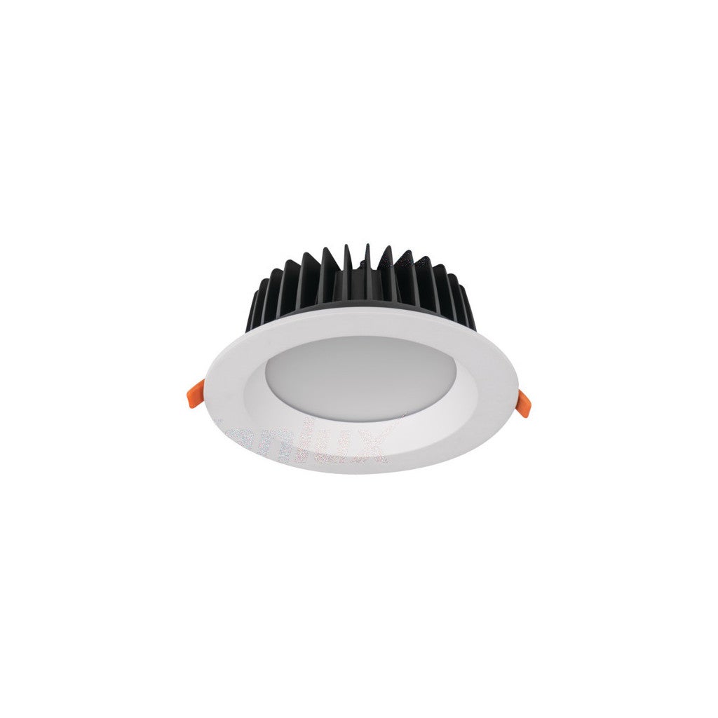 Downlight LED 30W étanche IP44 rond ∅190mm Blanc - Blanc Naturel 4000K ...