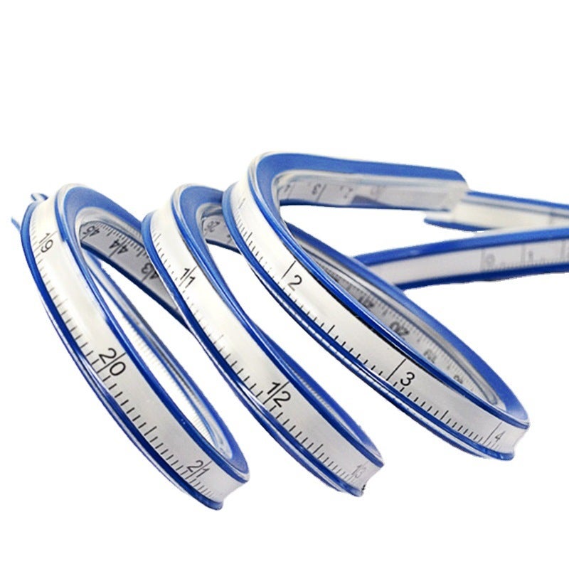 Regla flexible de PVC + metal de 30 cm x 2, curva flexible, de dos ...