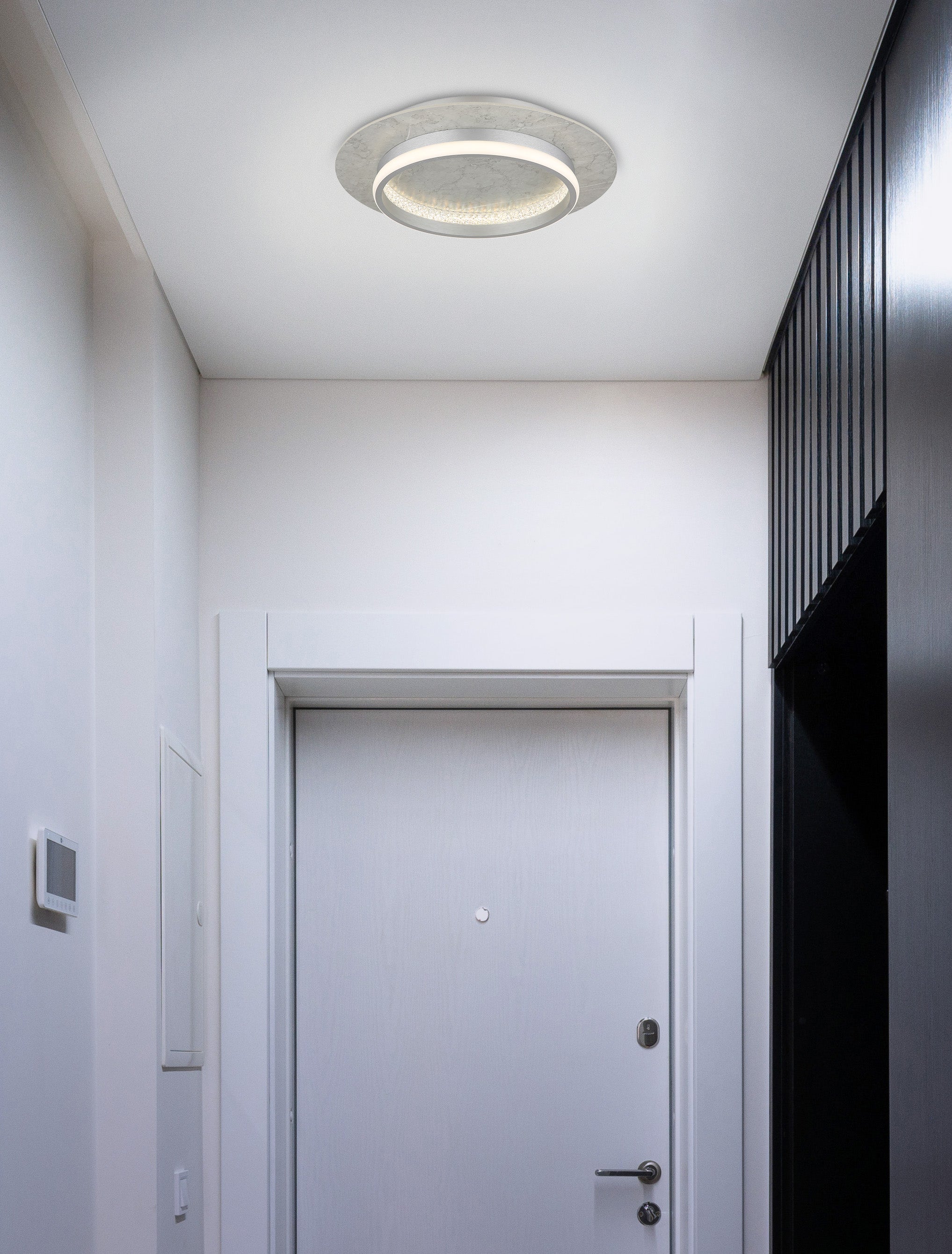 Luz de techo metal color plata mate, LED | Leroy Merlin