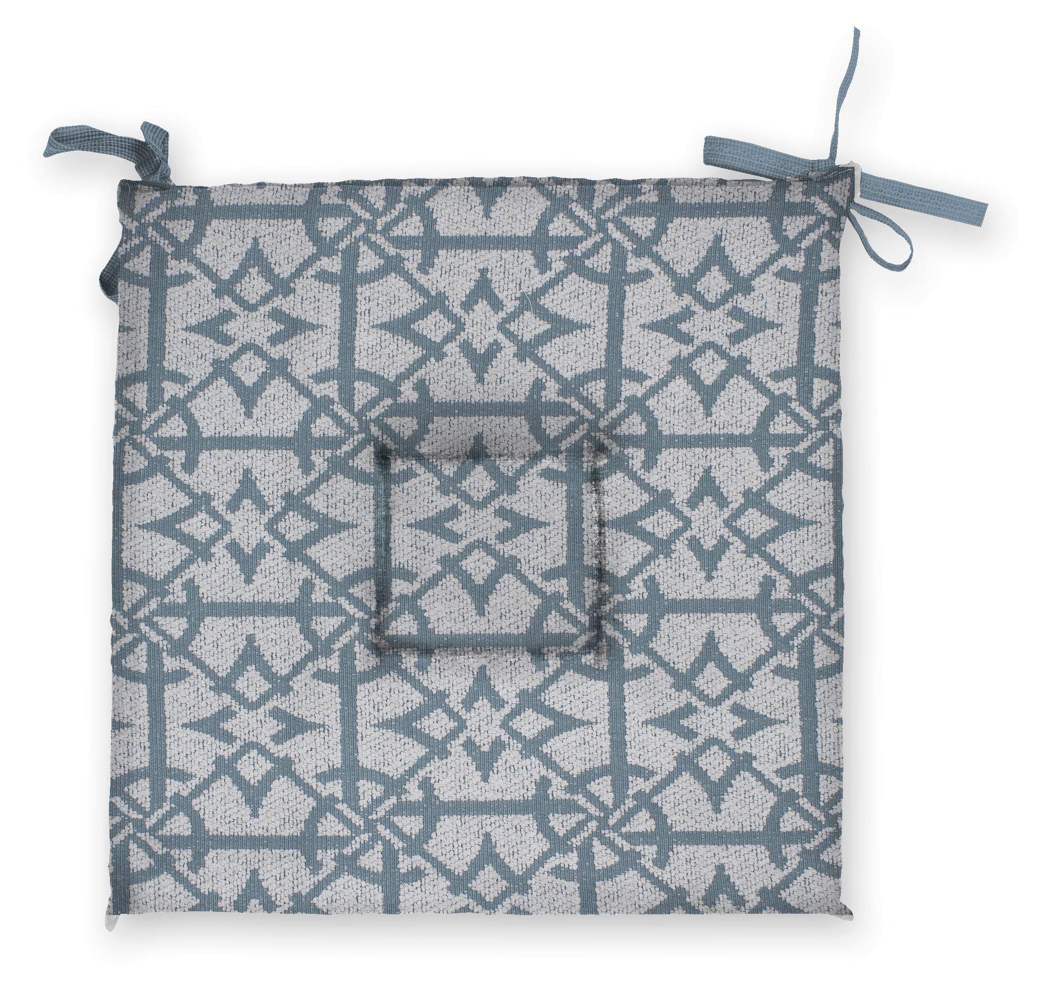 Cojín creta sardo nodo para silla 39x39 Azul | Leroy Merlin