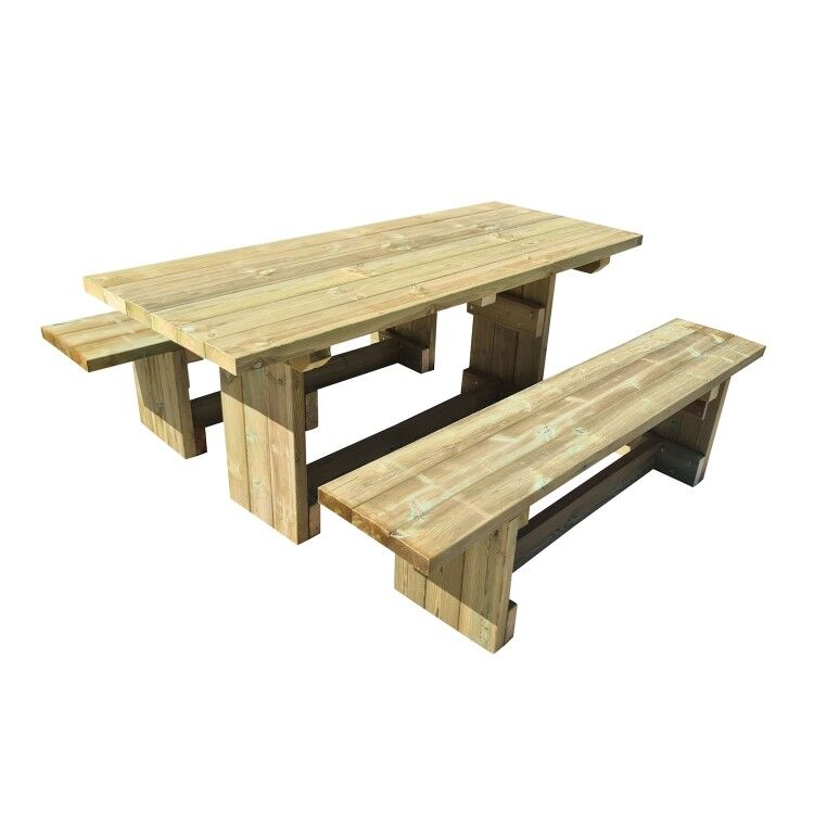Table de pique-nique MASGAMES CALELLA avec bancs indépendants | Leroy ...