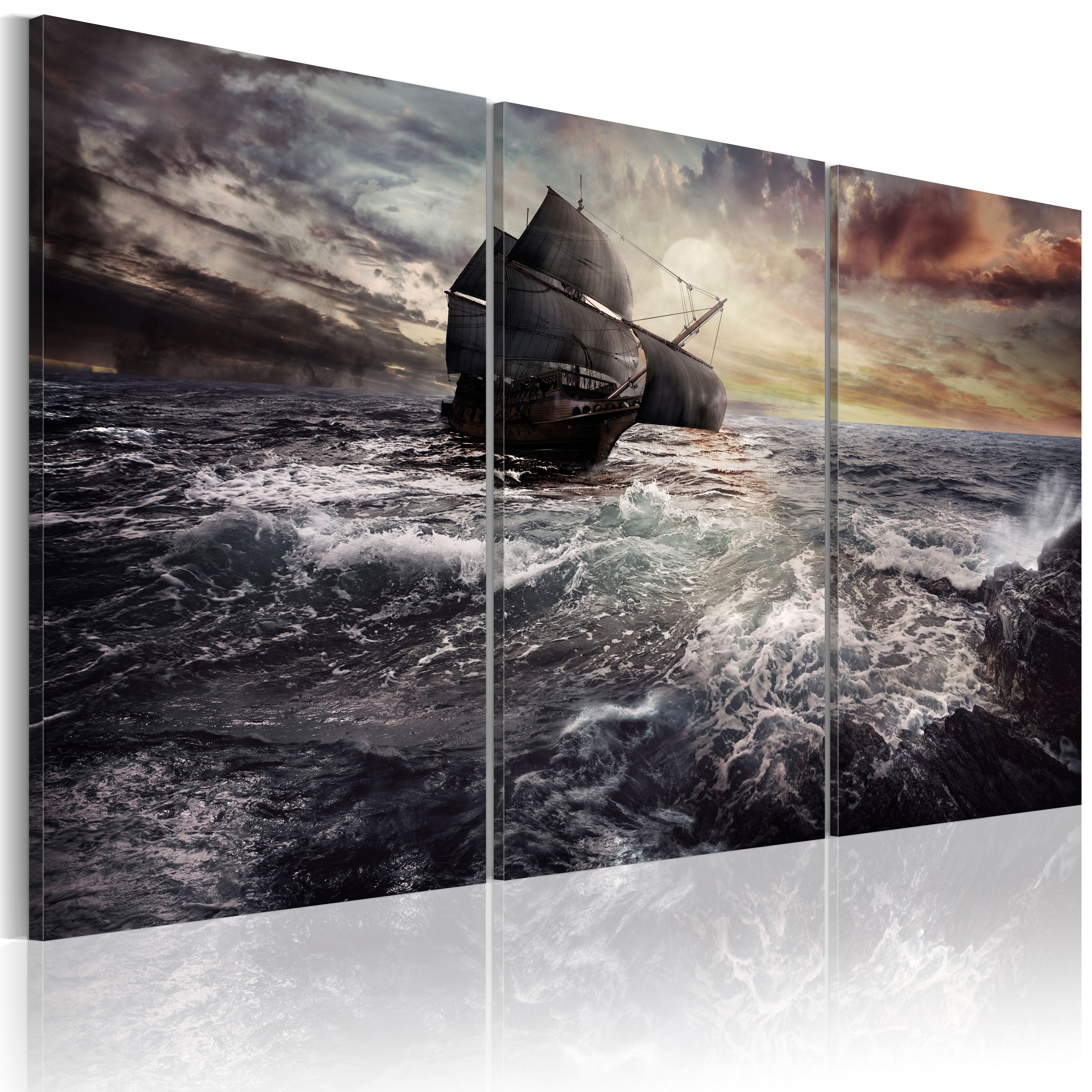 Tableau - seul en mer [60x40] | Leroy Merlin