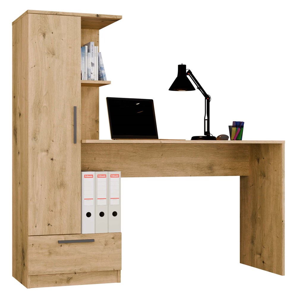 Escritorio, roble Artisan, 143 x 140 x 50 cm | Leroy Merlin