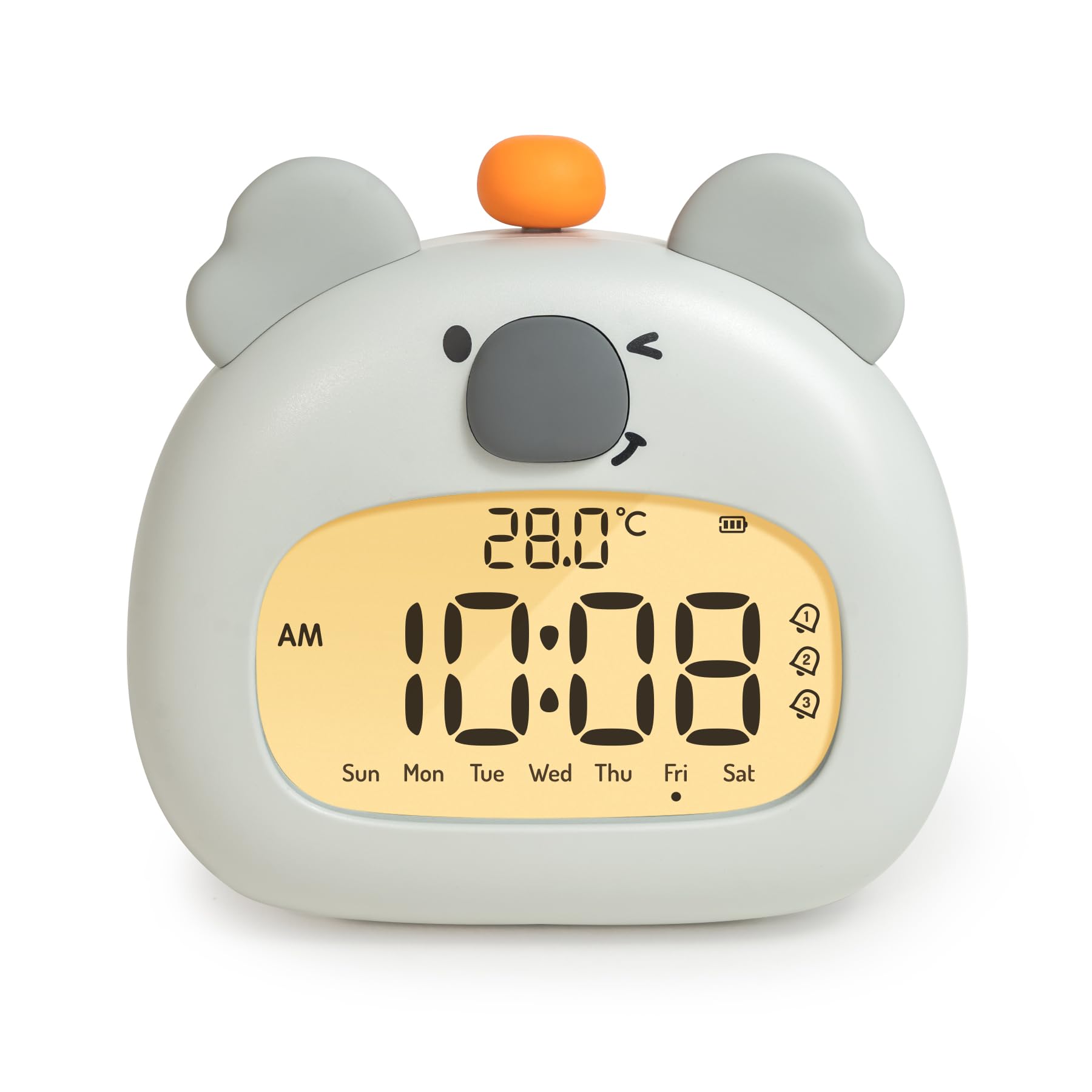 Koala Réveil Enfant Réveil de Chevet avec Koala Veilleuse Affichage LED ...
