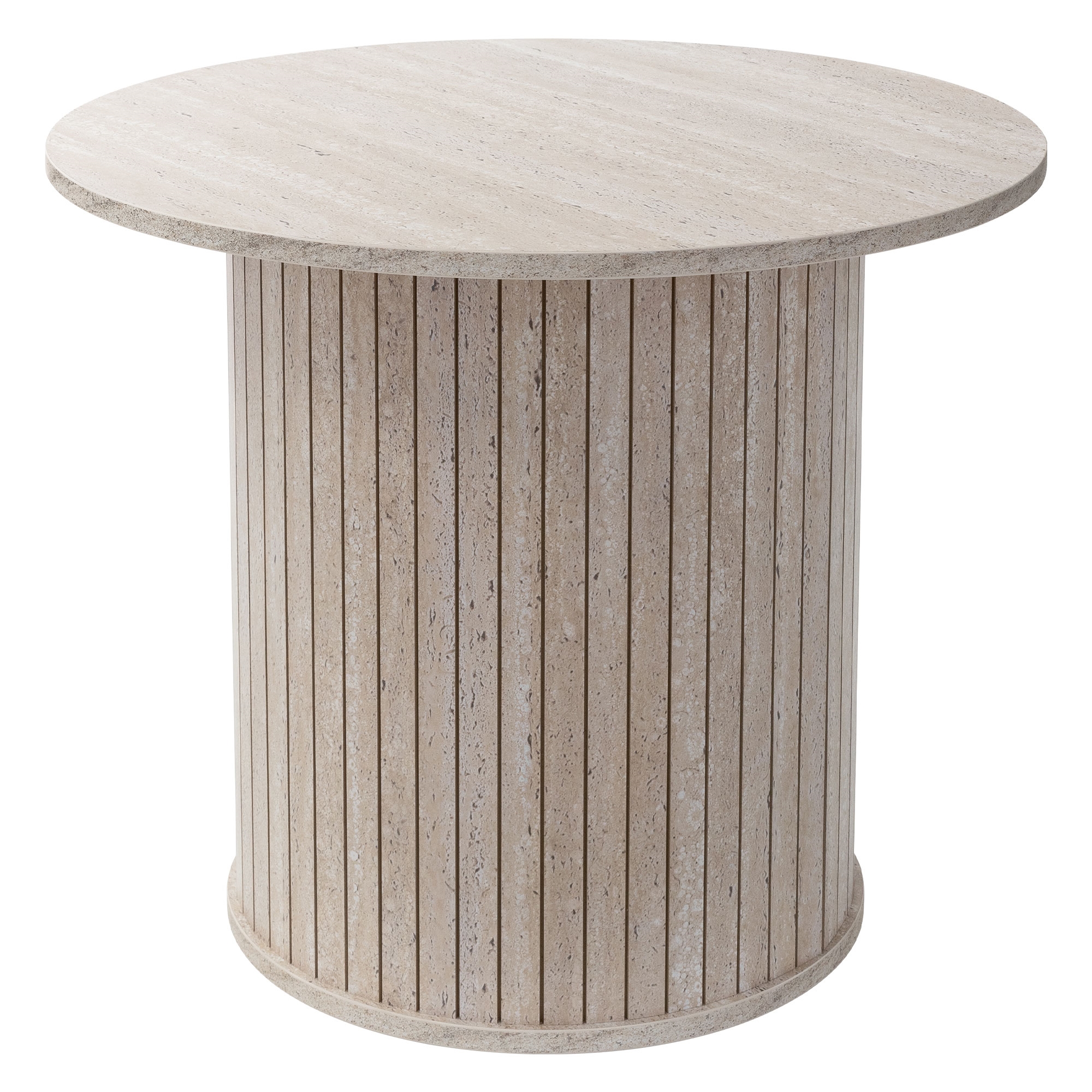 ML-Design okrągły stolik kawowy Ø60x50 cm wyglad kamienia bezowy stolik ...