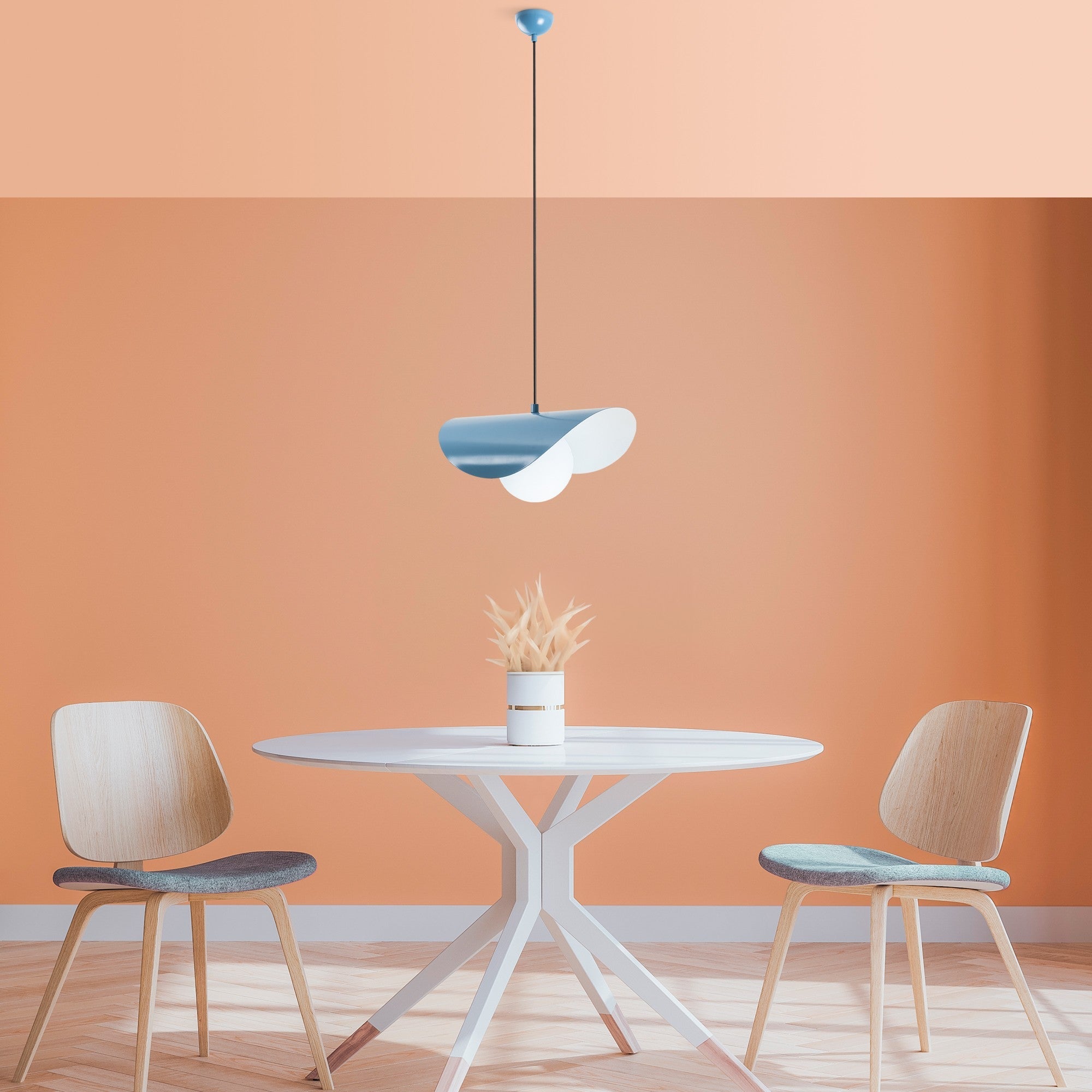 Lámpara de techo Vatoz - Nus - 2866 - Light Blue Azul claro metal ...