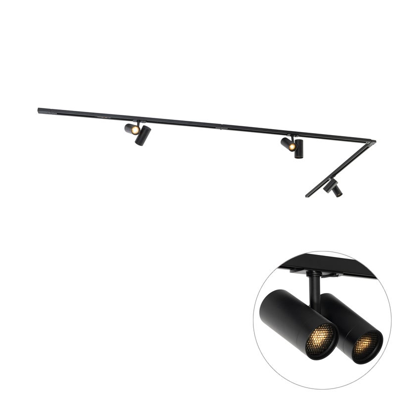 Système de rail luminaire plafond compatible pour led - moderne avec 3 ...