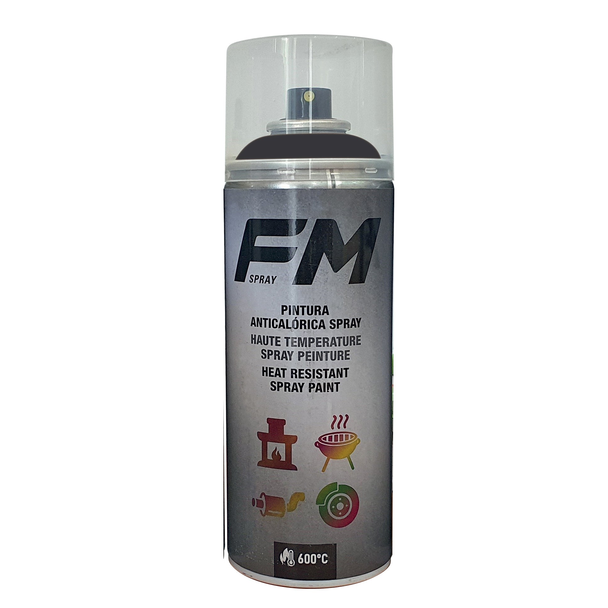 BOTE PINTURA SPRAY ANTICALORICA GRIS ANTRACITA 400ML FM | Leroy Merlin
