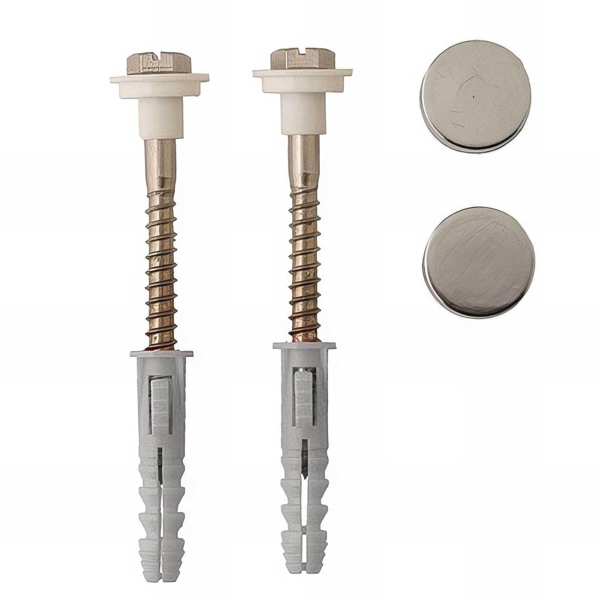 Kit fixation WC/bidet, tête hexagonale fendue - 6 x 80 mm | Leroy Merlin