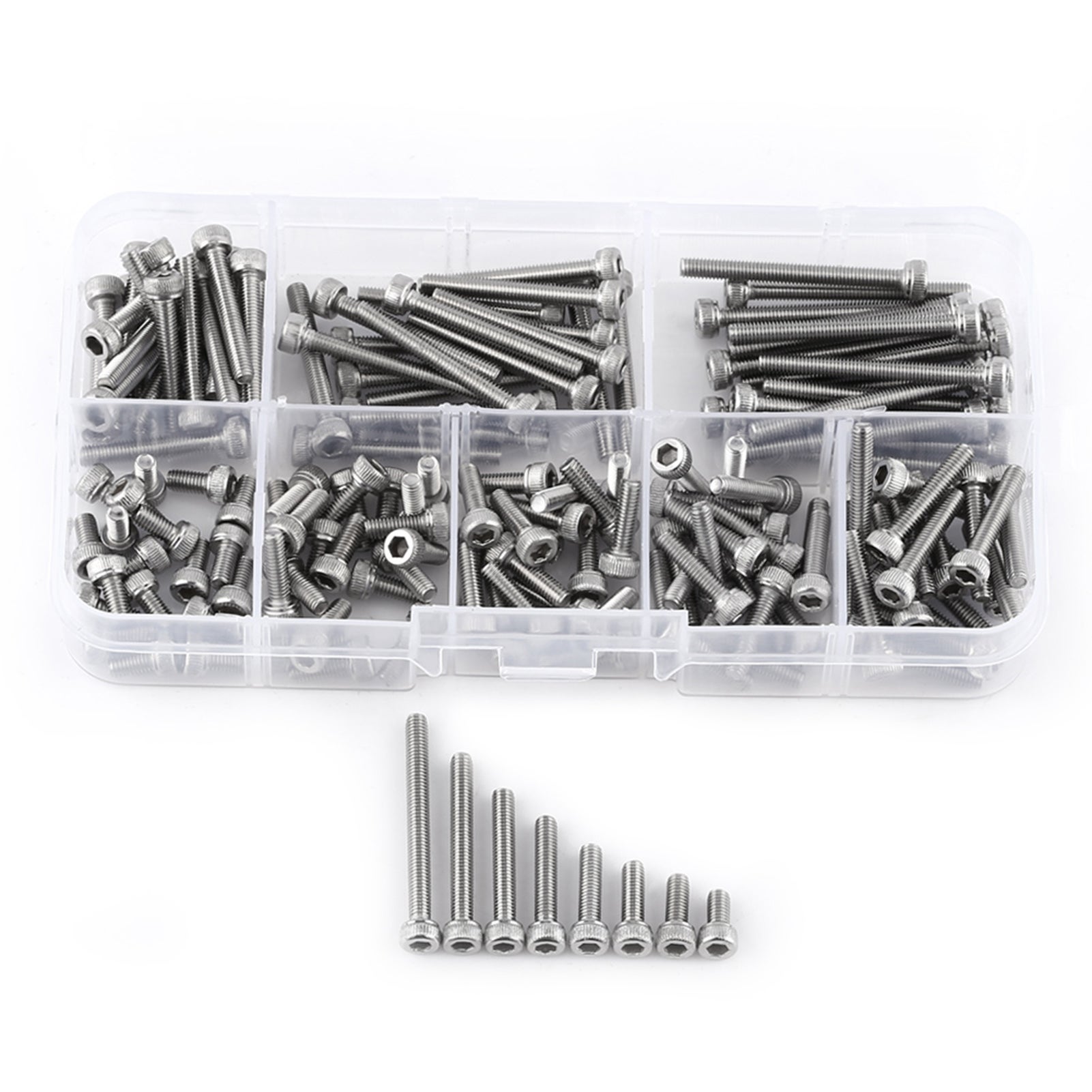 160 Pezzi M3 SS304 In Acciaio Inossidabile Con Filettatura Metrica