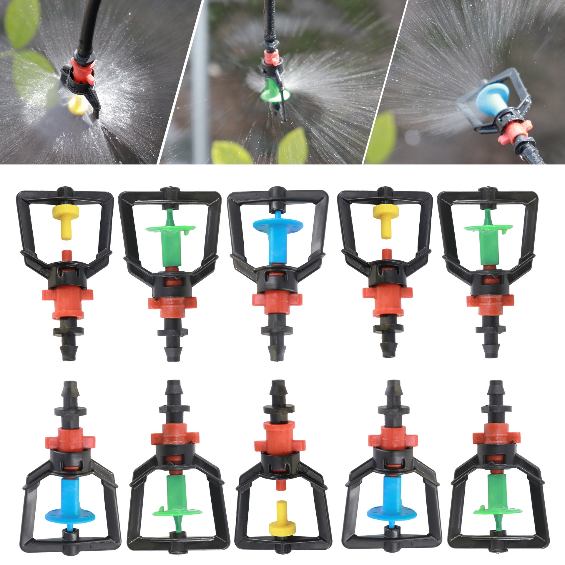 10 pièces serre 360 réfraction Micro buse jardin goutte à goutte ...