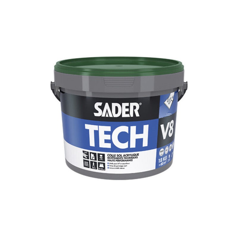 Colle acrylique SADER TECH V8 - 18kg | Leroy Merlin
