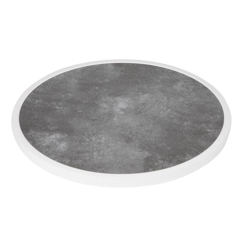 Plateau de Table Rond en Verre Trempé Ø 580 mm - Bolero - Gris - l- L ...