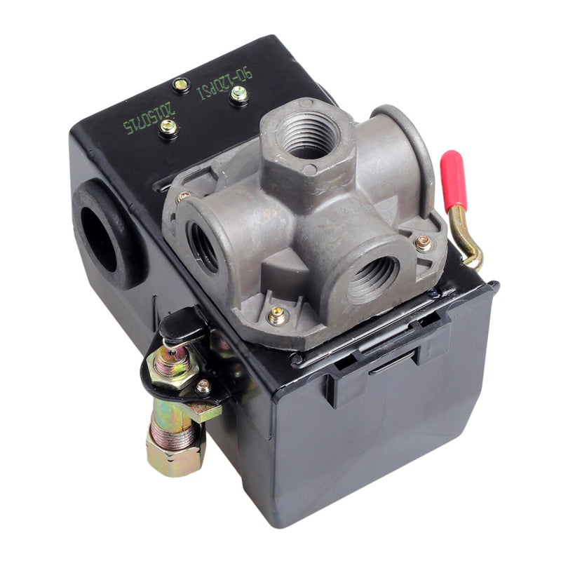 Air Compressor pressostat Control Valve 120PSI 4 Port Unloader On/Off ...