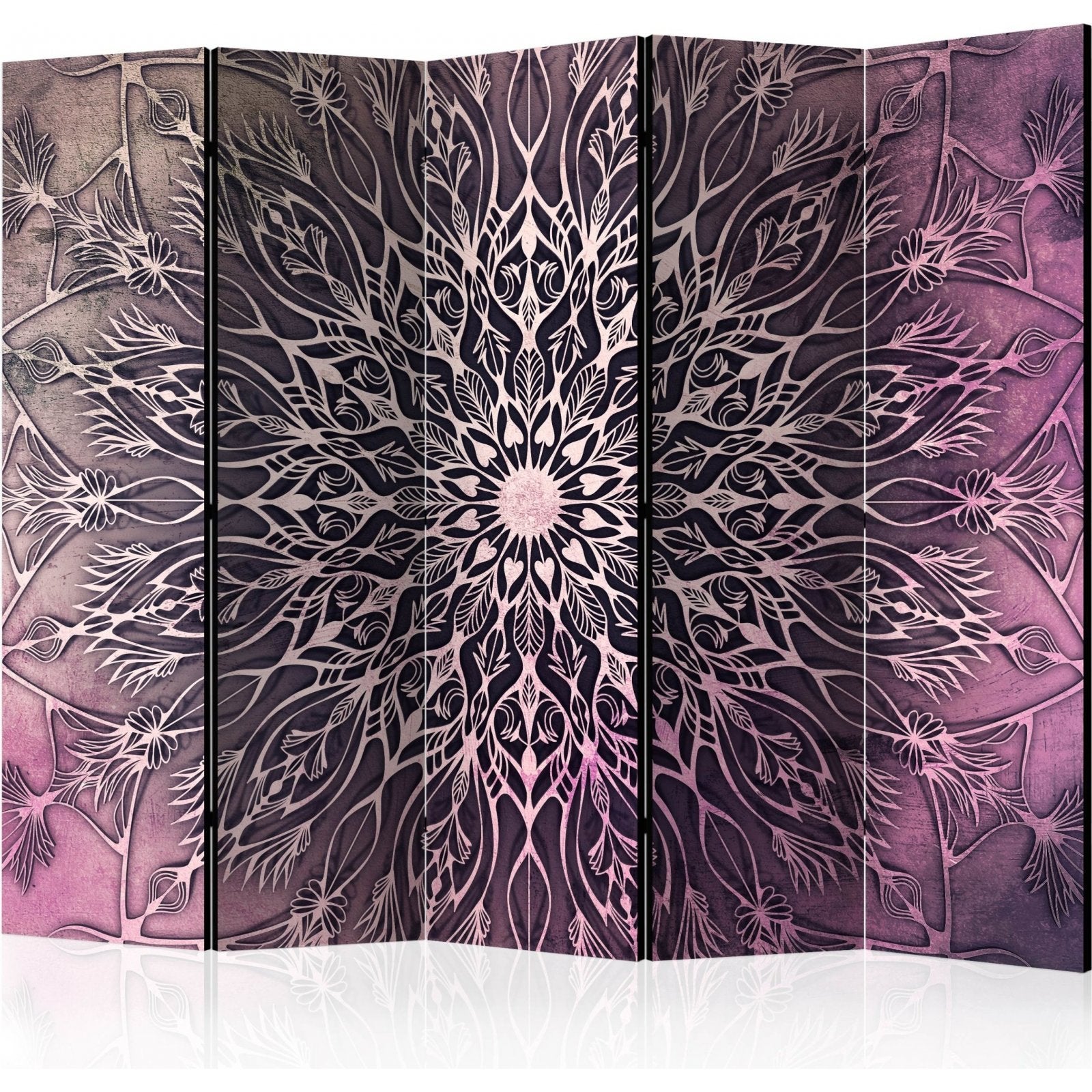 Paravent centre rose II 5 volets - 225 x 172 cm | Leroy Merlin