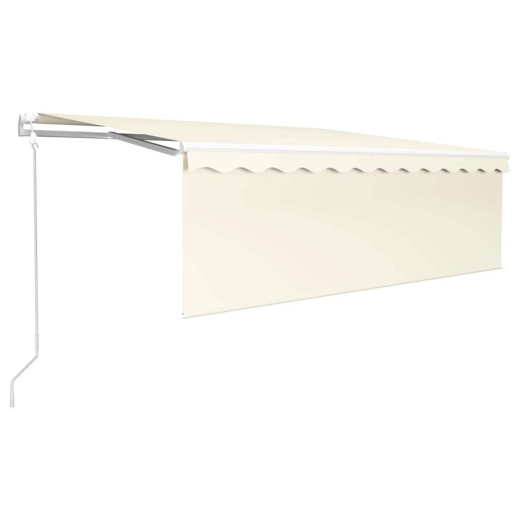 Tende da sole automatiche LED sensore vento crema 4,5x3 m | Leroy Merlin