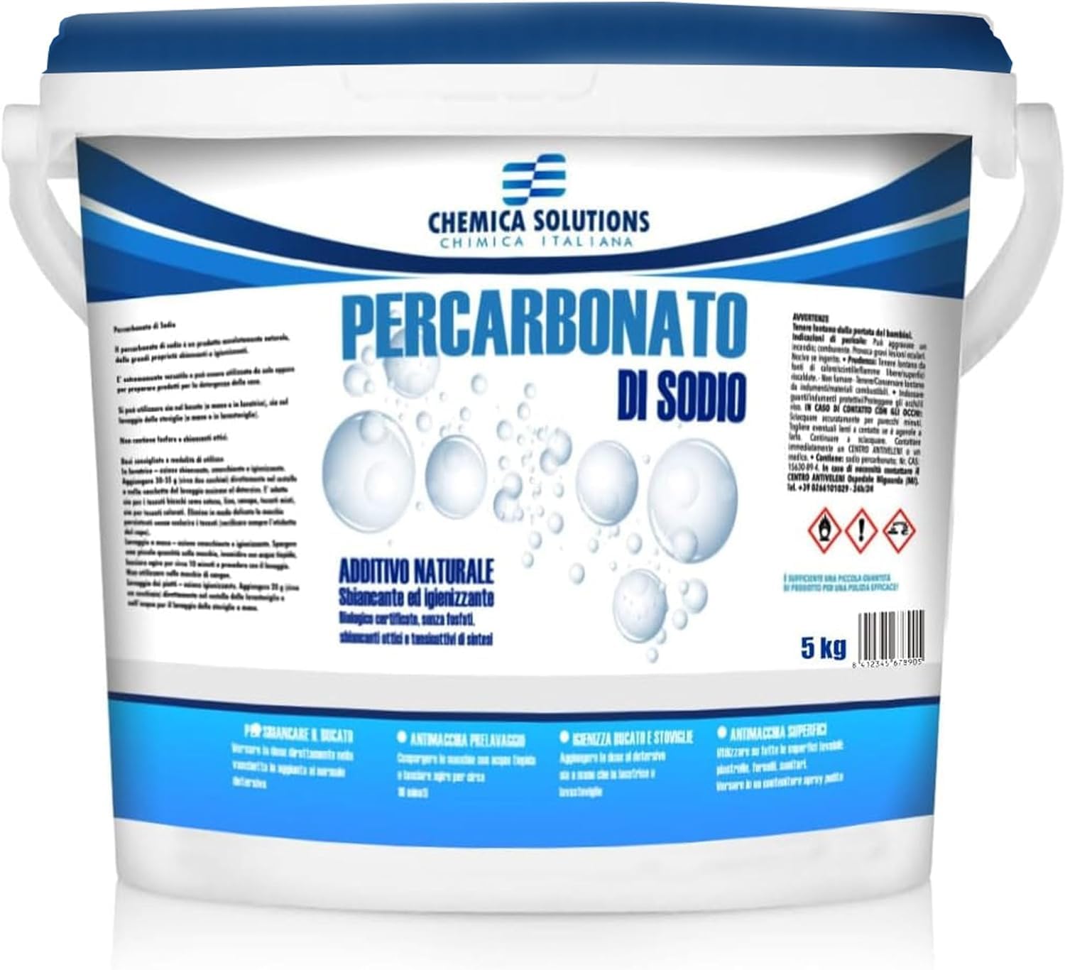 Percarbonato di sodio smacchiante, sbiancante, igienizzante ecologico ...