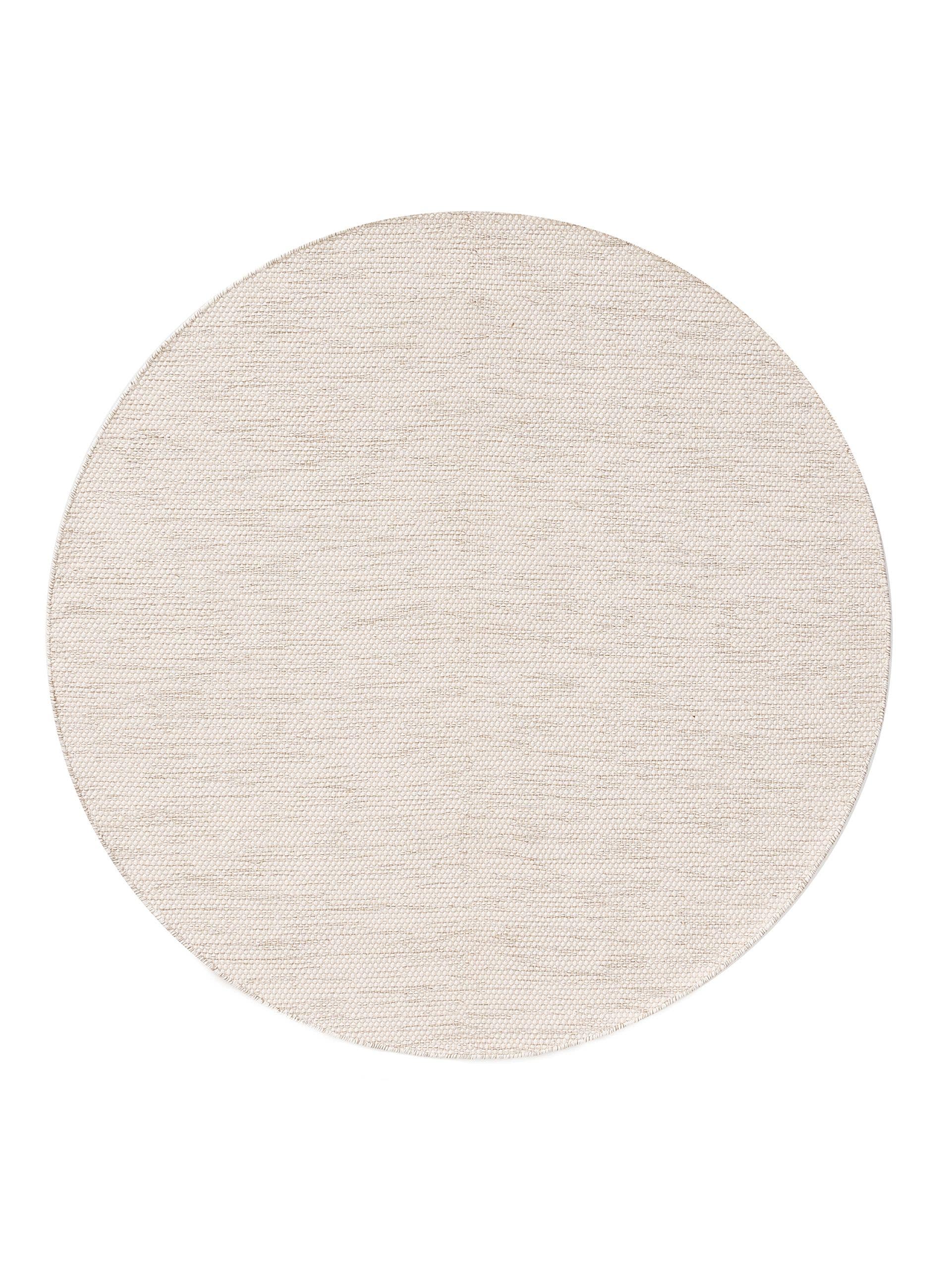 BENUTA - Tappeto di cotone Ron crema ø 240 cm rotondo | Leroy Merlin