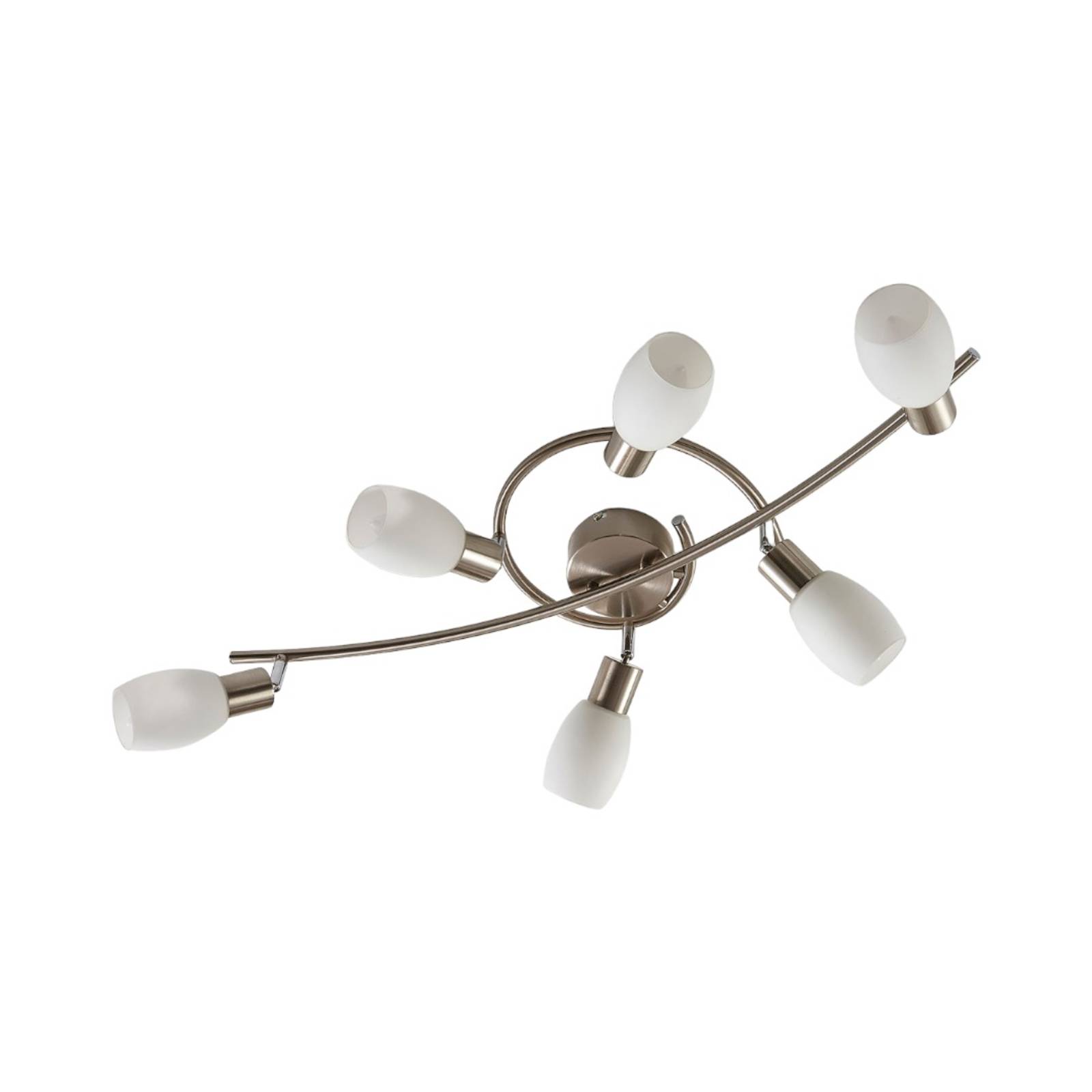 Lindby Arda spot, verre, à six lampes 75 cm | Leroy Merlin