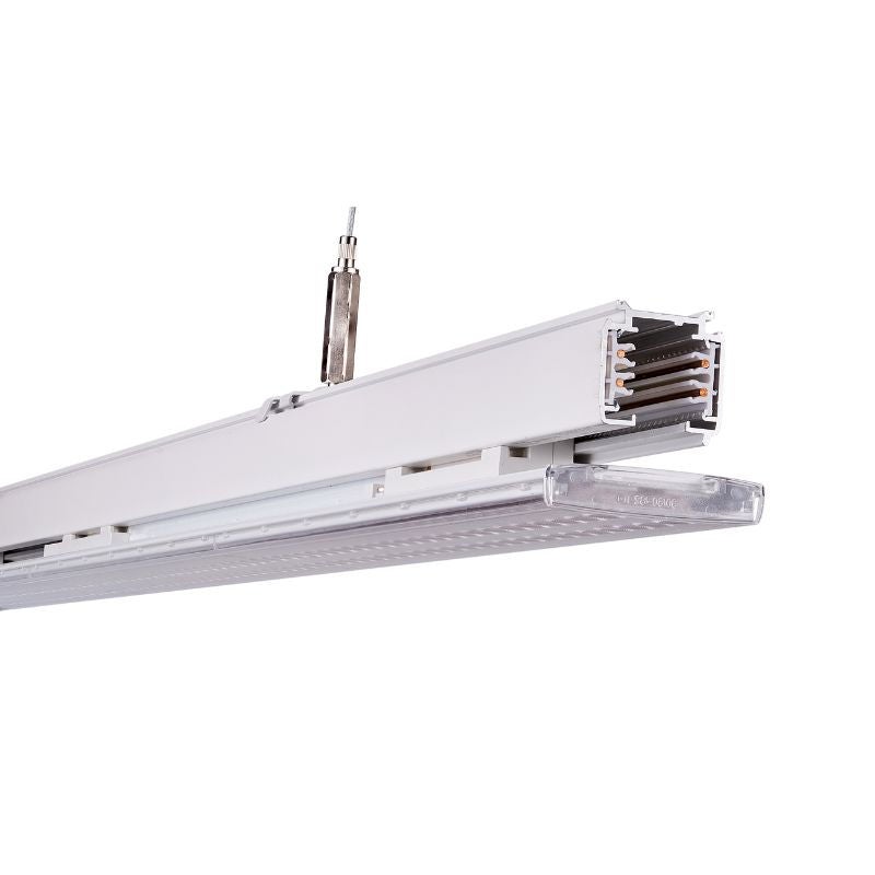 Riel de Iluminación LED Trifásico 150cm Blanco - Potencia Ajustable ...