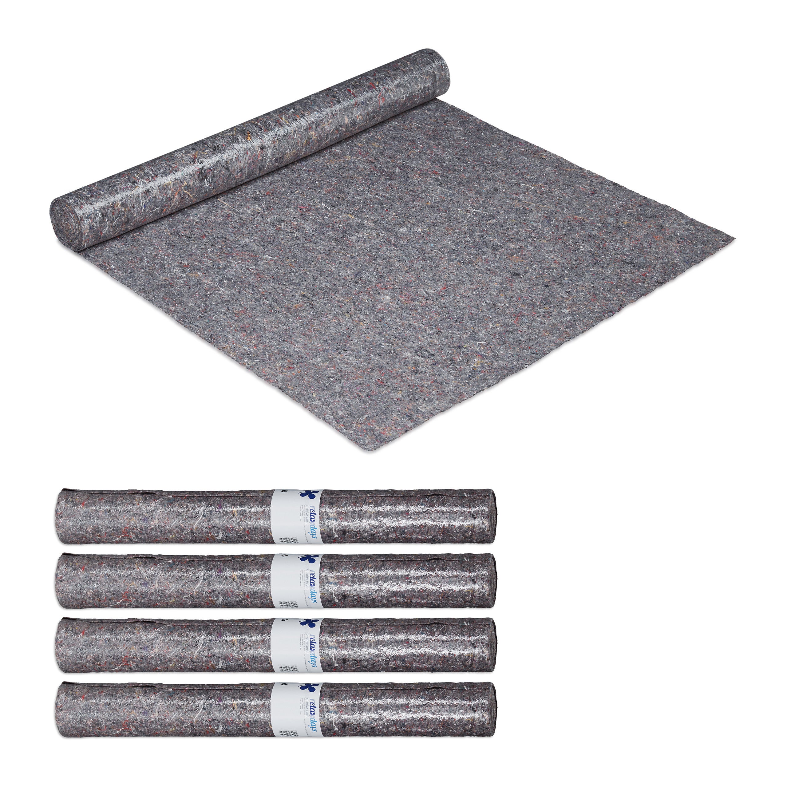 5 Vellones de pintor, Cubre suelos, 1 m x 10 m = 10m², Antideslizante ...