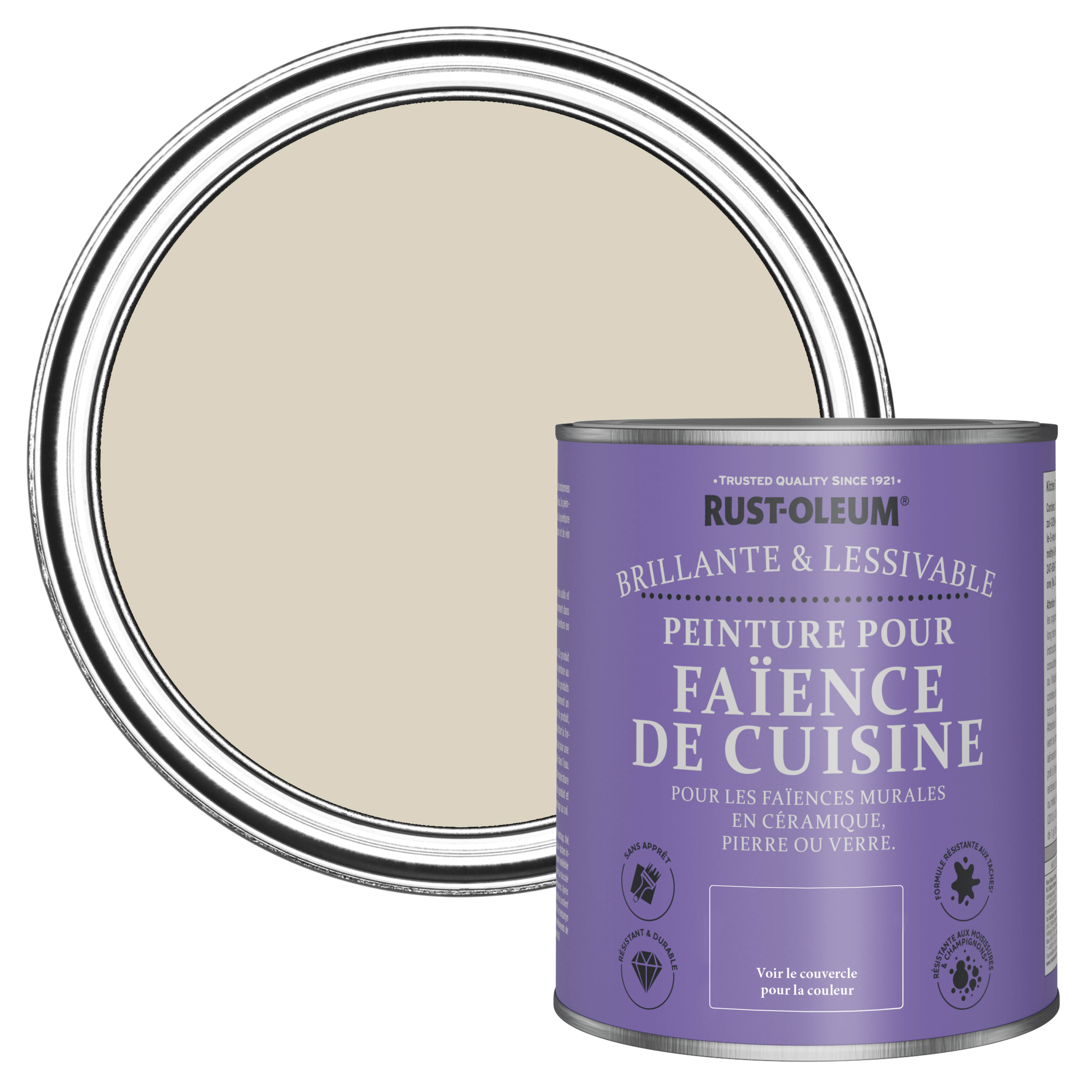 Rust-Oleum Peinture Beige pour Faïence de Cuisine, Brillant - Jute ...