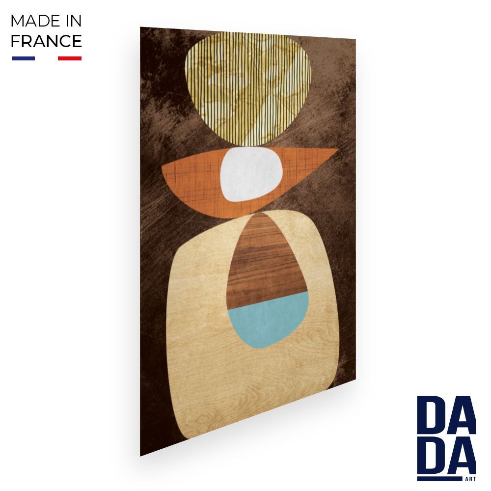 Affiche Formes géométriques colorées / 60x80cm / Fabriqué en France ...