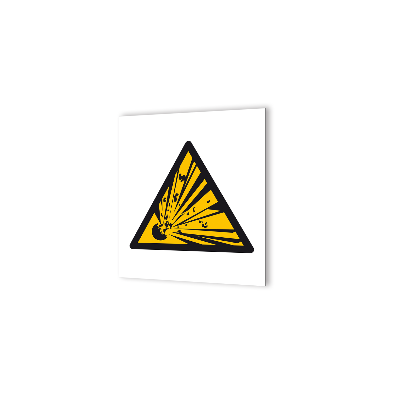Pictogramme Danger Matières Explosives - Panneau Dibond 20x20 cm ...